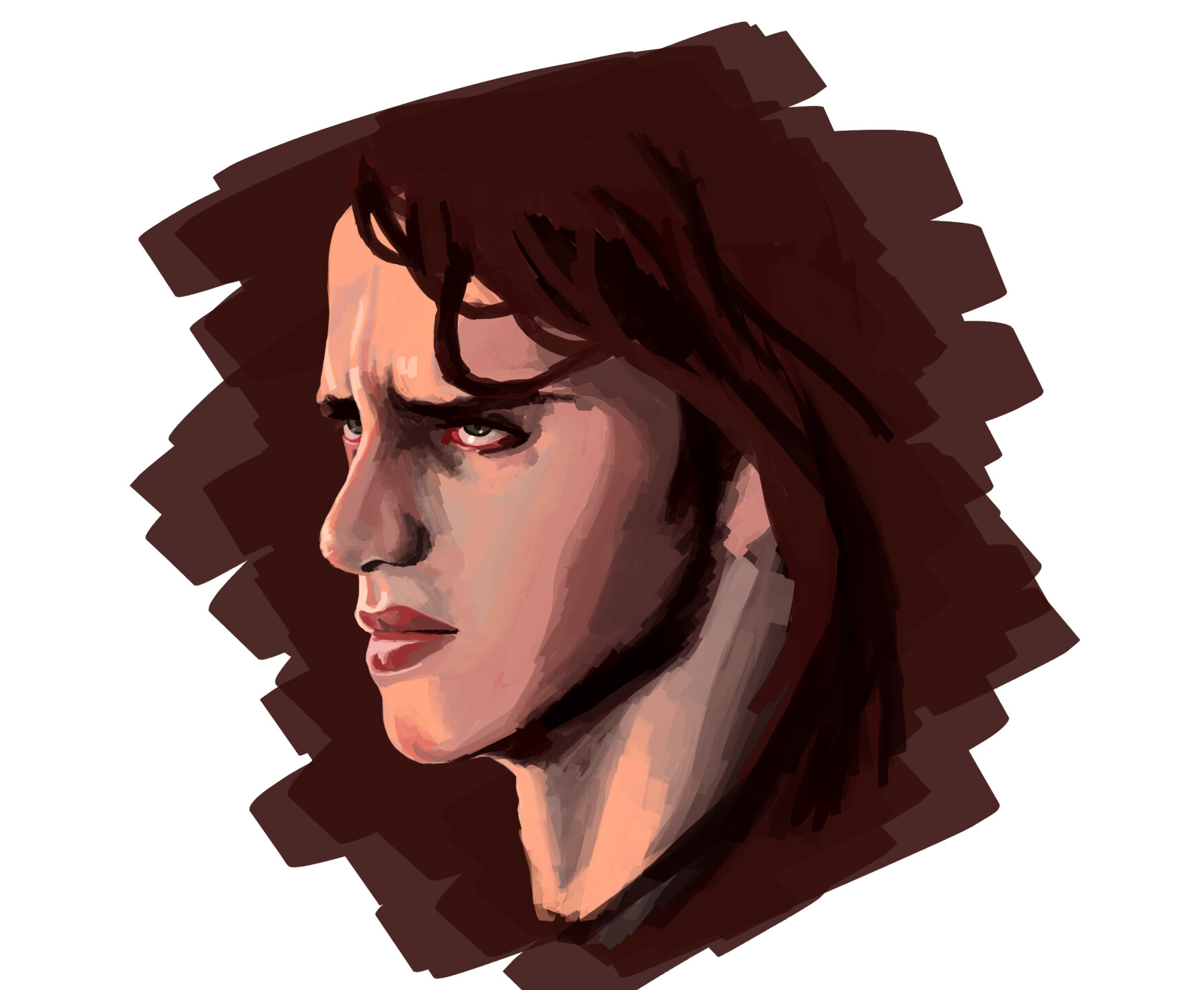 ArtStation - Anakin crying study