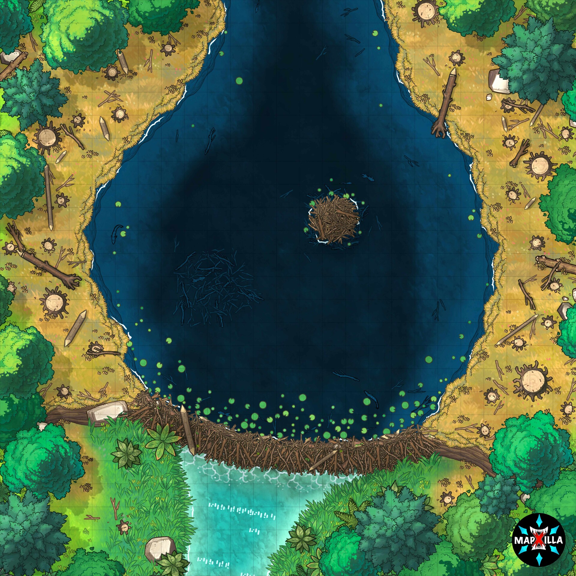 ArtStation - Beaver Pond [25 x 25]