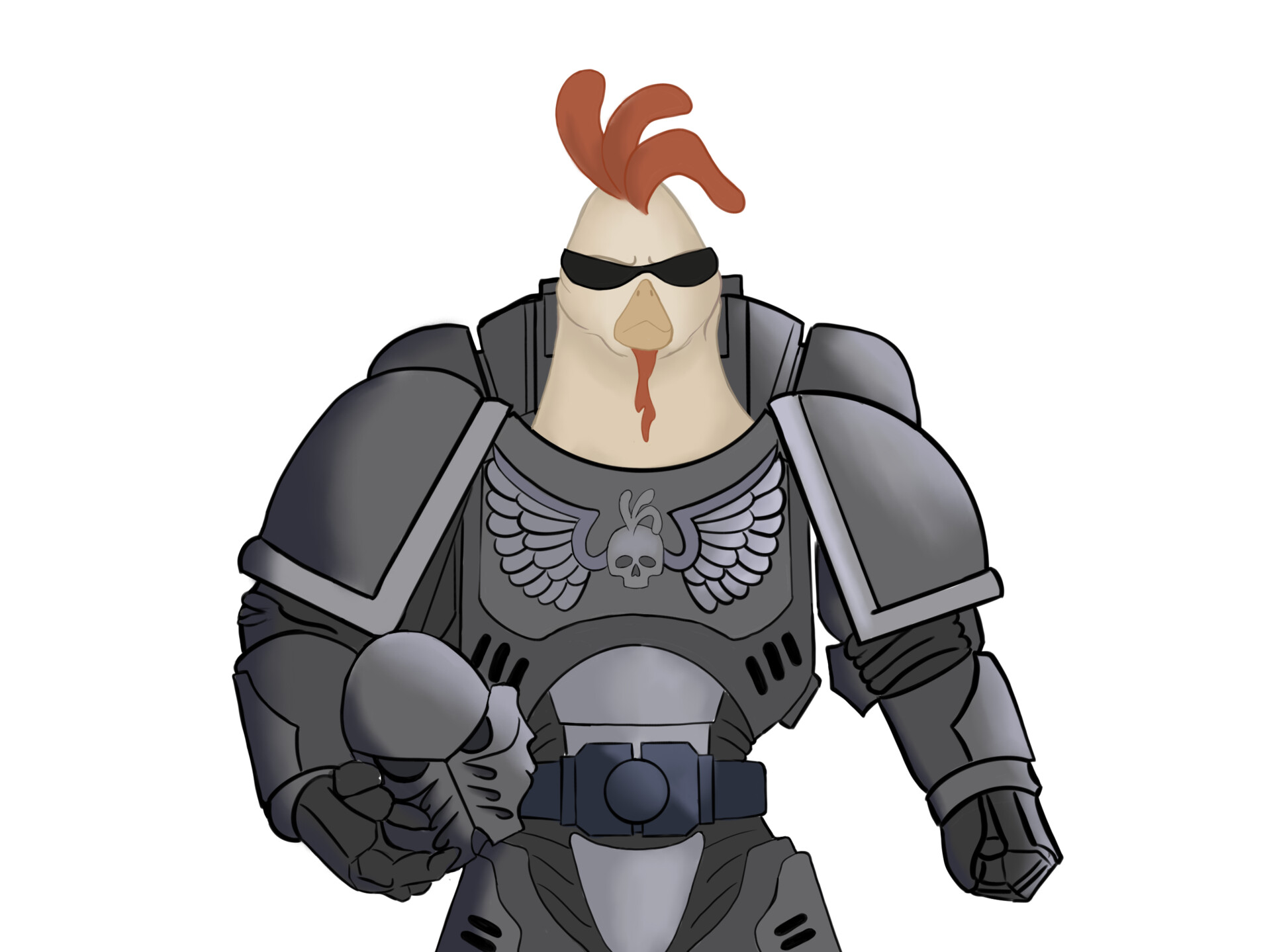 ArtStation - Space Marine....Chicken?