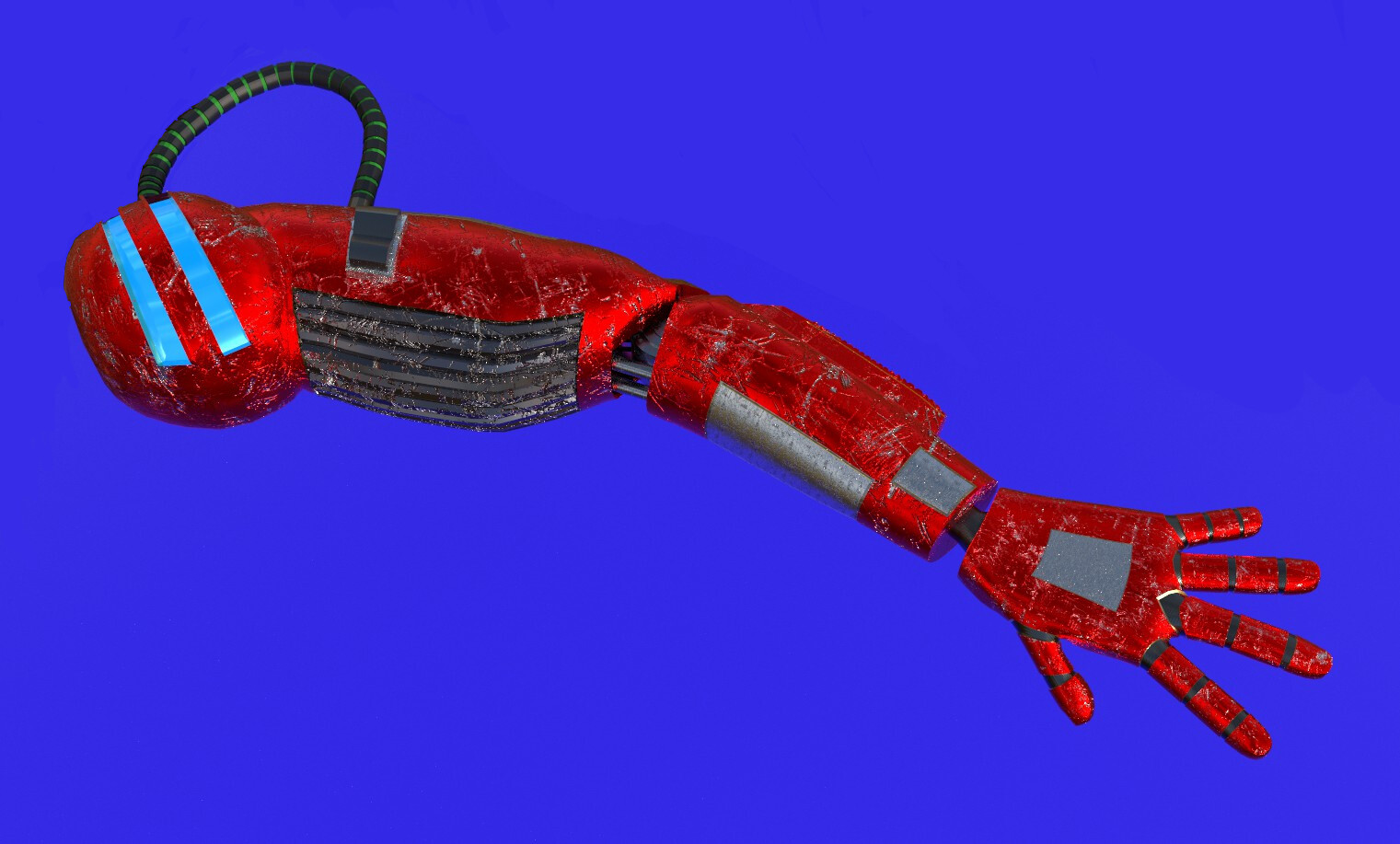 ArtStation - combat cyberpunk arm