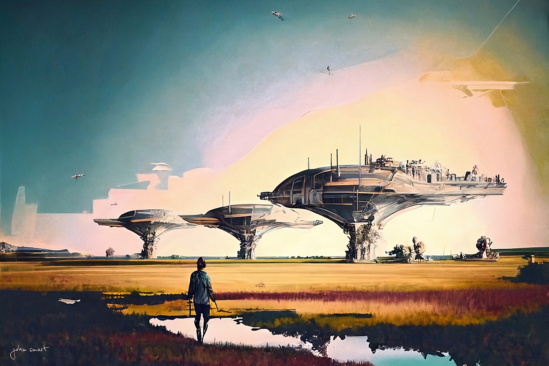 ArtStation - one of a hundred millions, john smart, midjourney_ai 2022