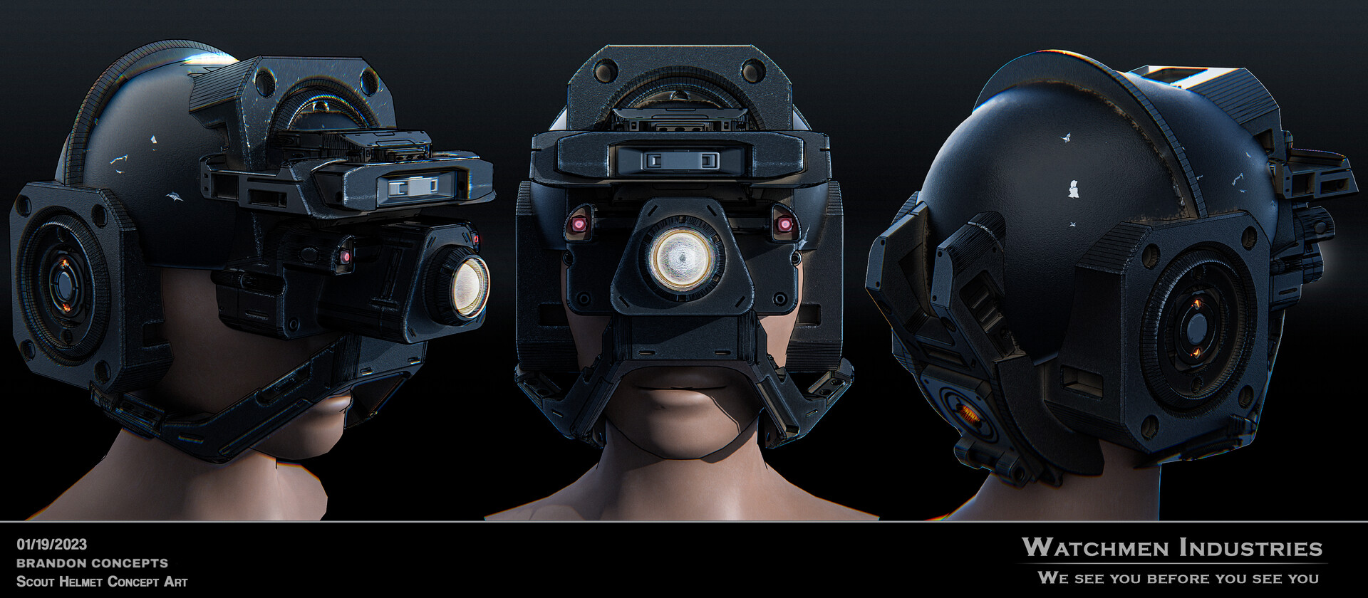 ArtStation - Watchmen Industries - Scout Helmet Concept