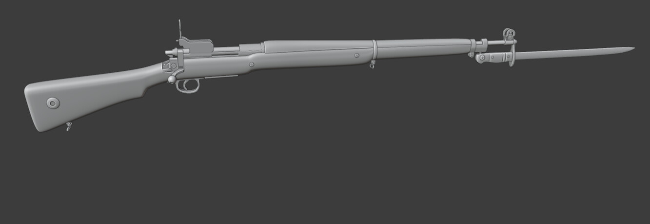 ArtStation - Bolt Action Rifle With Bayonet