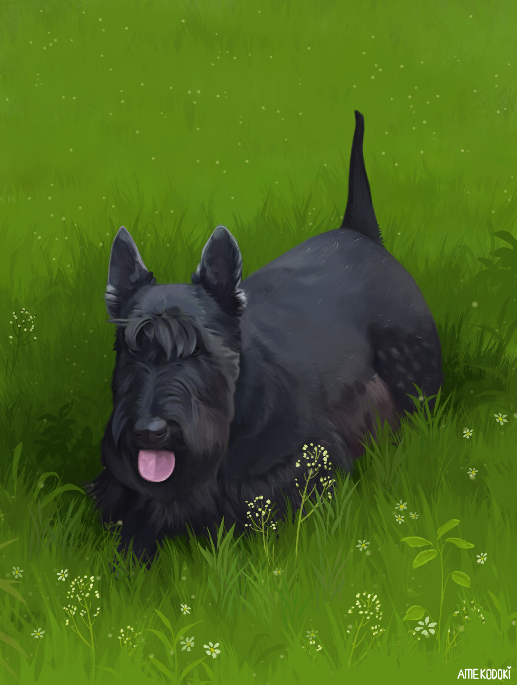 ArtStation - Realistic portrait of a dog