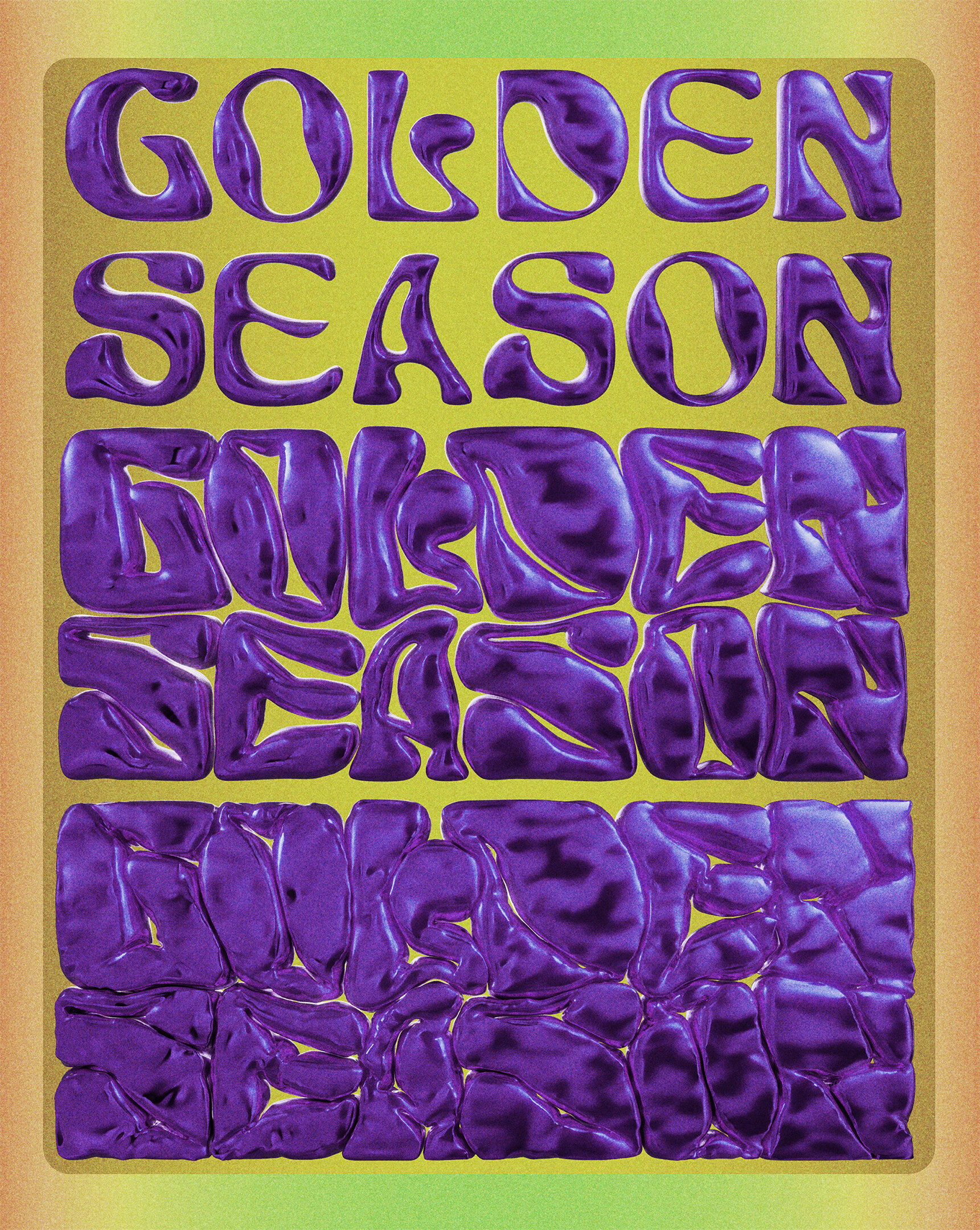 ArtStation - Golden Season Text Visualization