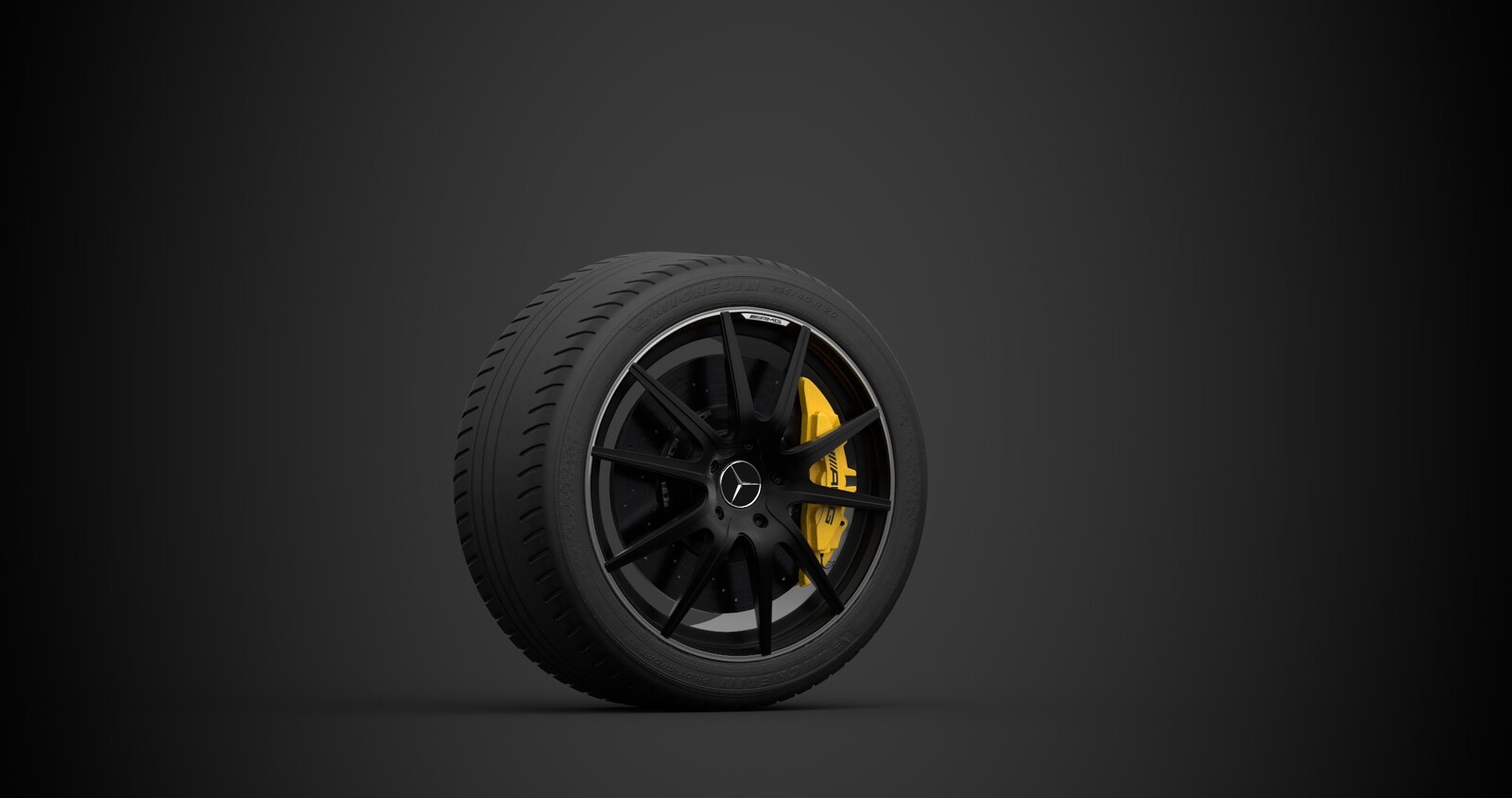 Satinder Kumar - Wheel in 3d model of amg-gt