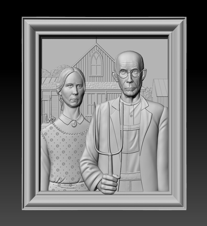 ArtStation - American Gothic Fan Art