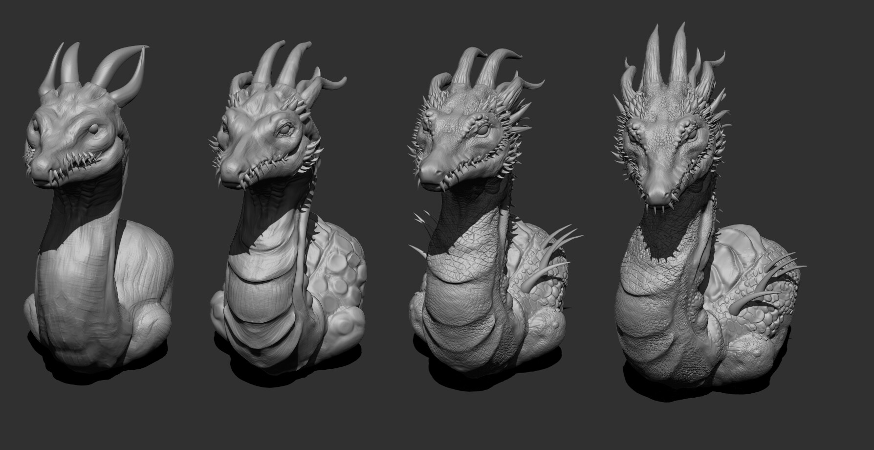 ArtStation - High Poly Dragon
