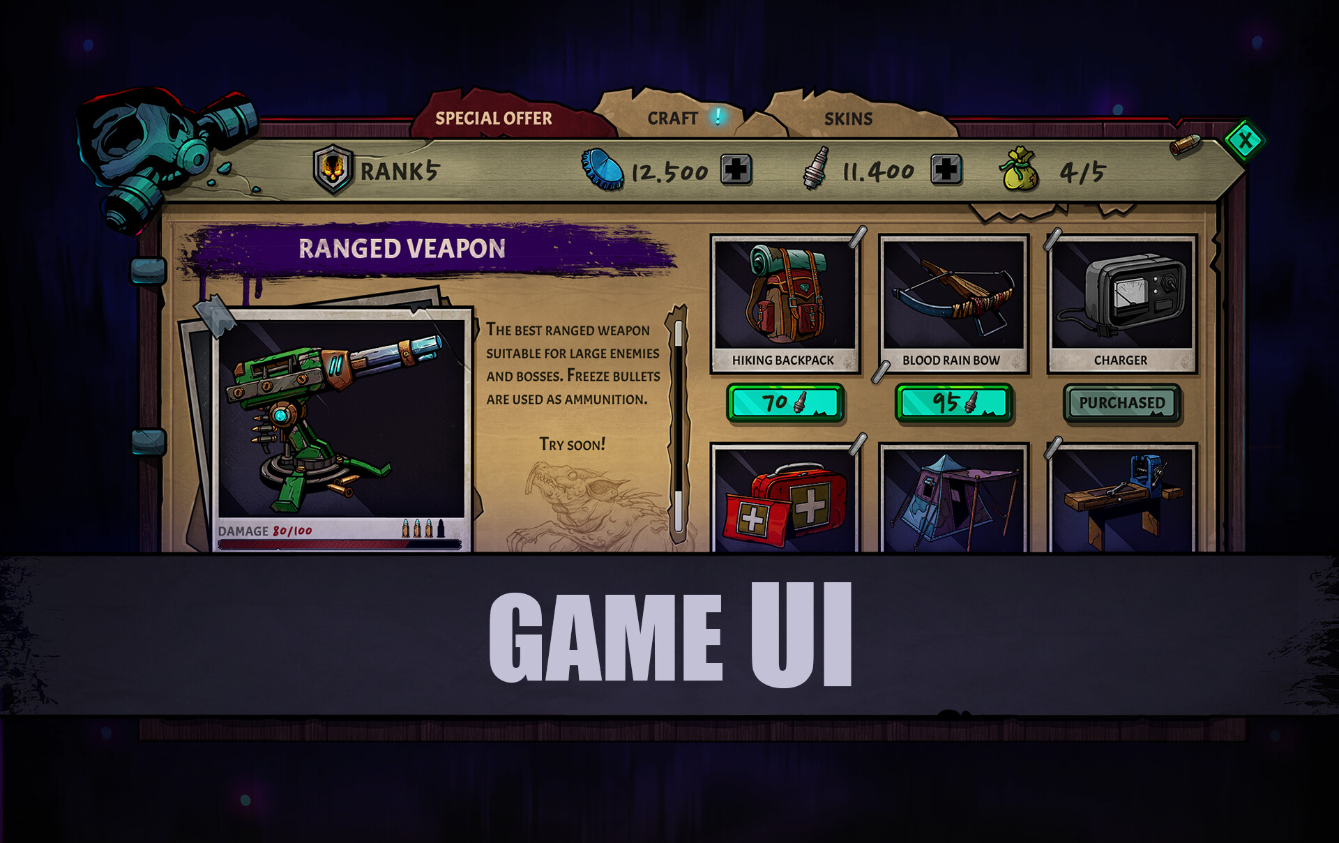 ArtStation - Survival UI Design Project
