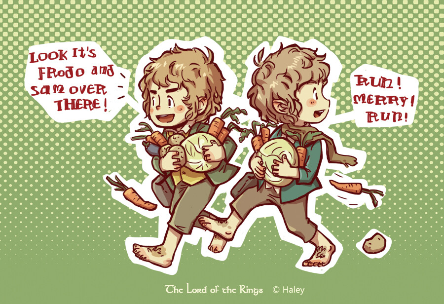 ArtStation - Merry And Pippin