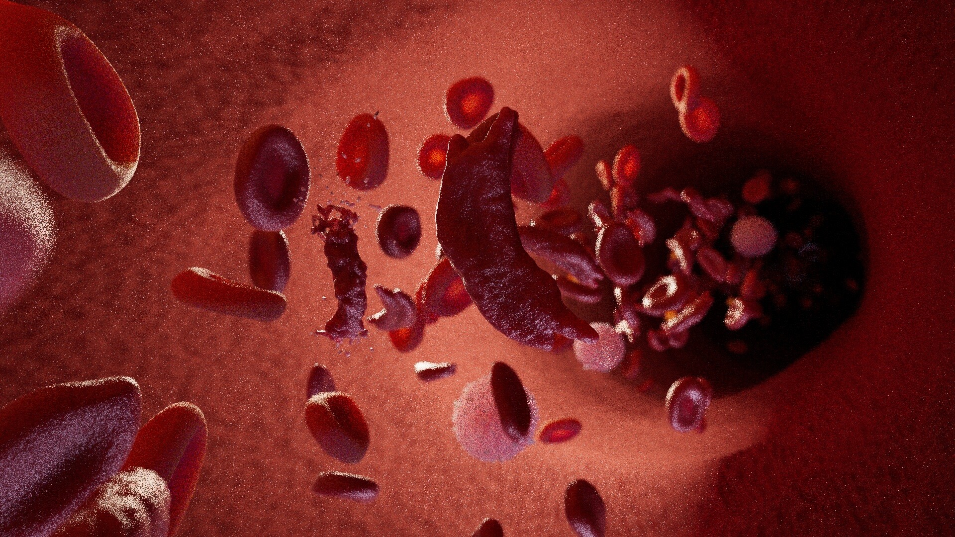 ArtStation - Blood flow Animation - Lit and Textured