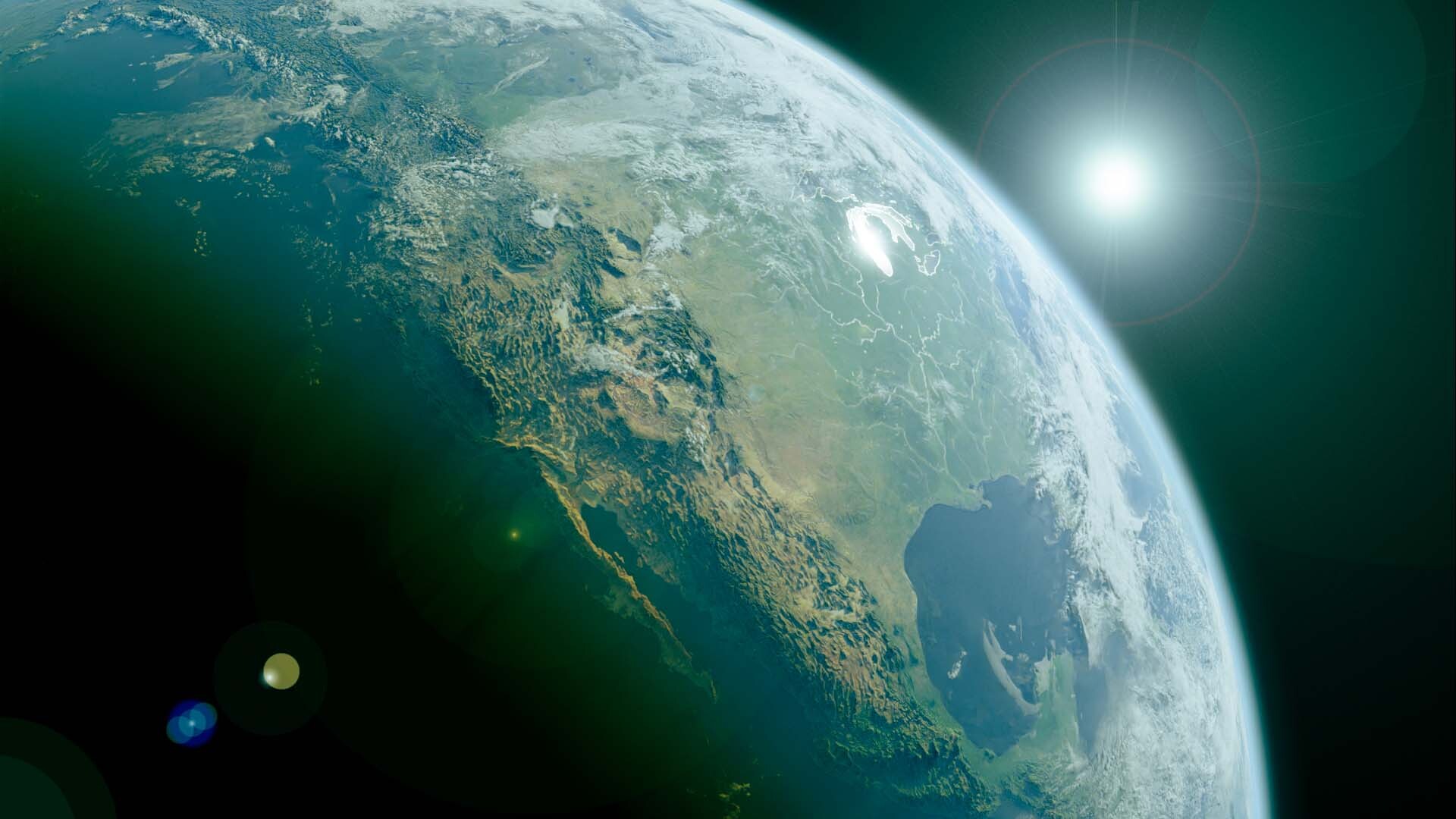 ArtStation - realistic earth 3D space