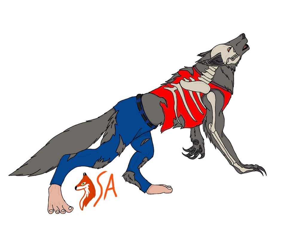 ArtStation - Fireheart Chimera Custom Werewolf