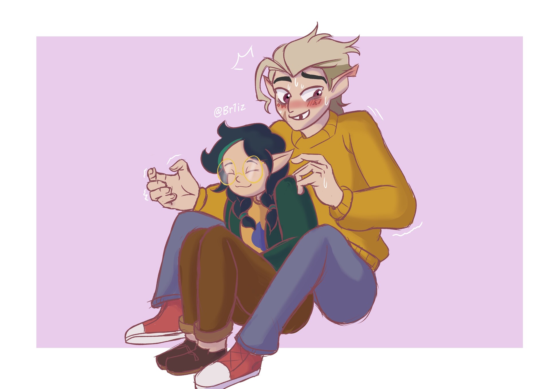 ArtStation - The Owl house Fanart - Hunter x Willow