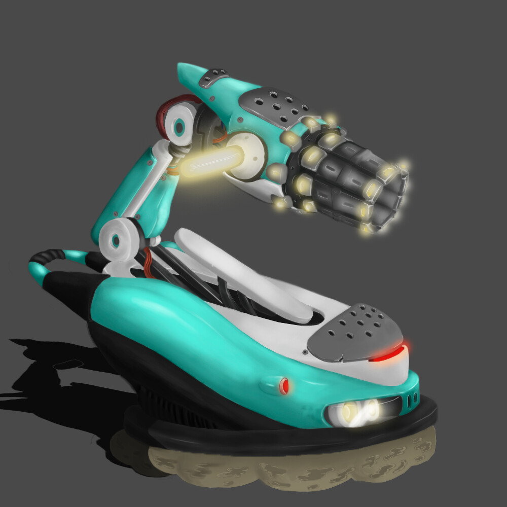 ArtStation - My first job after breaking my arm 'Robot Vacuum'