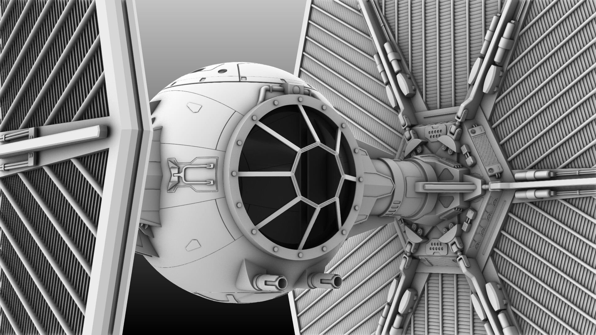 ArtStation - TIE FIGHTER HIGH DETAIL MODELING ( WIP)
