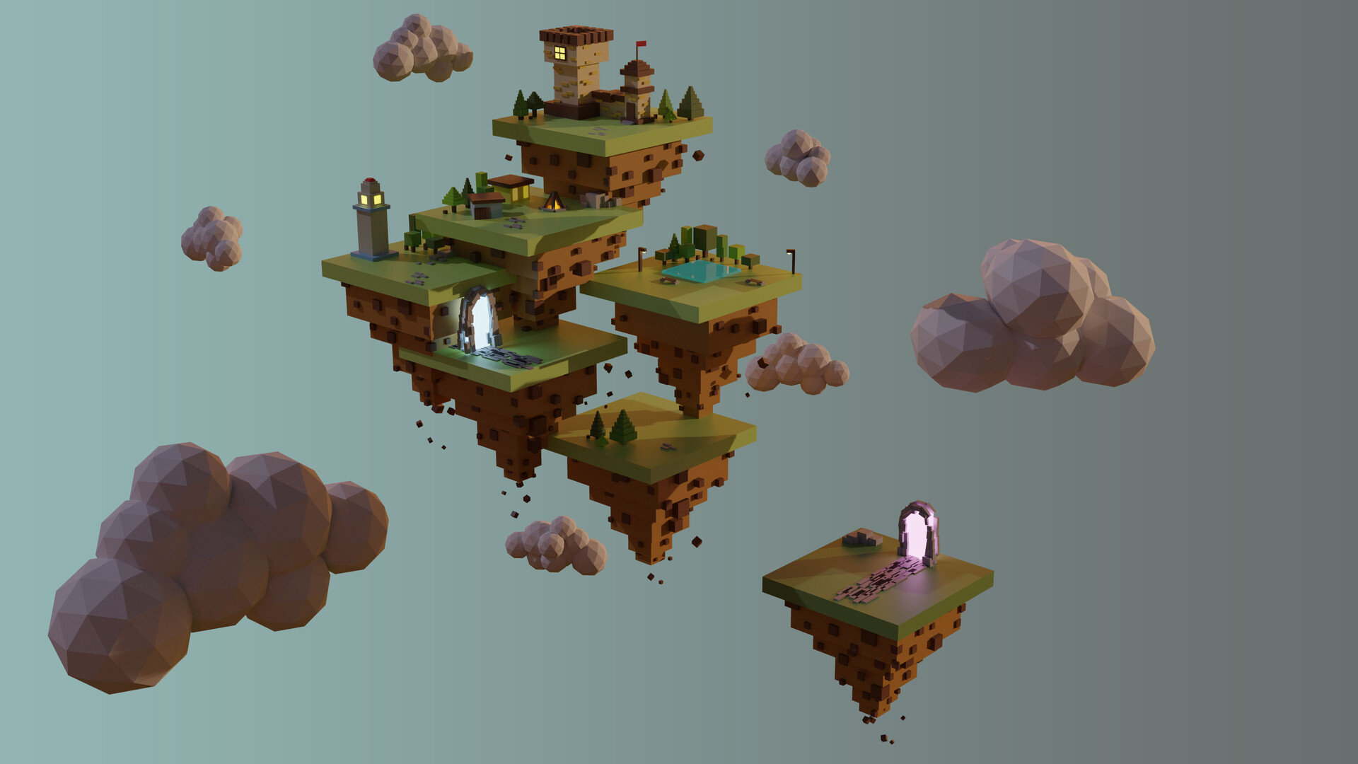 ArtStation - square world