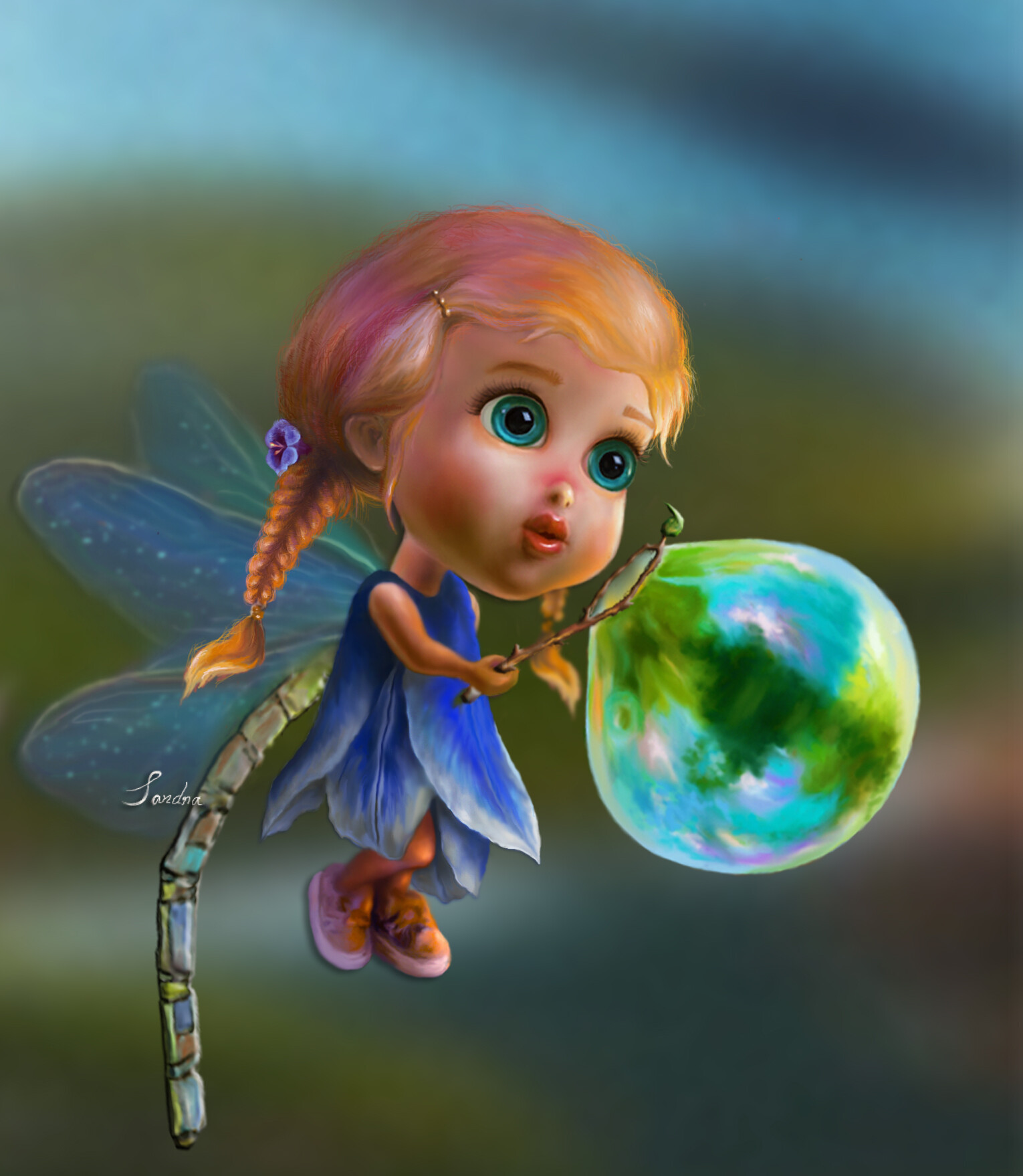 ArtStation - dragon fly girl