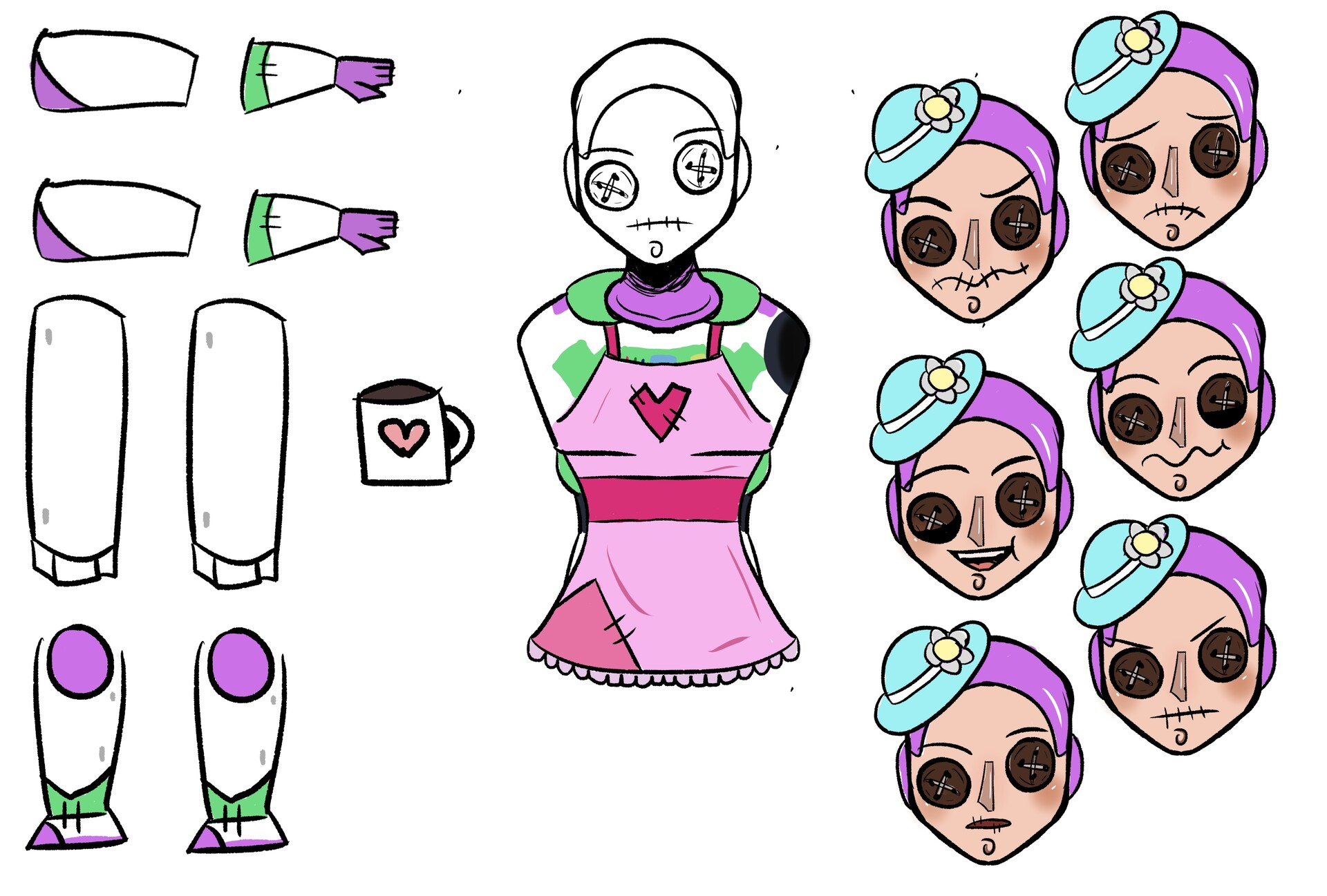 ArtStation - Coraline Inspired Buzz and Woody Puppet Faces + Body Parts