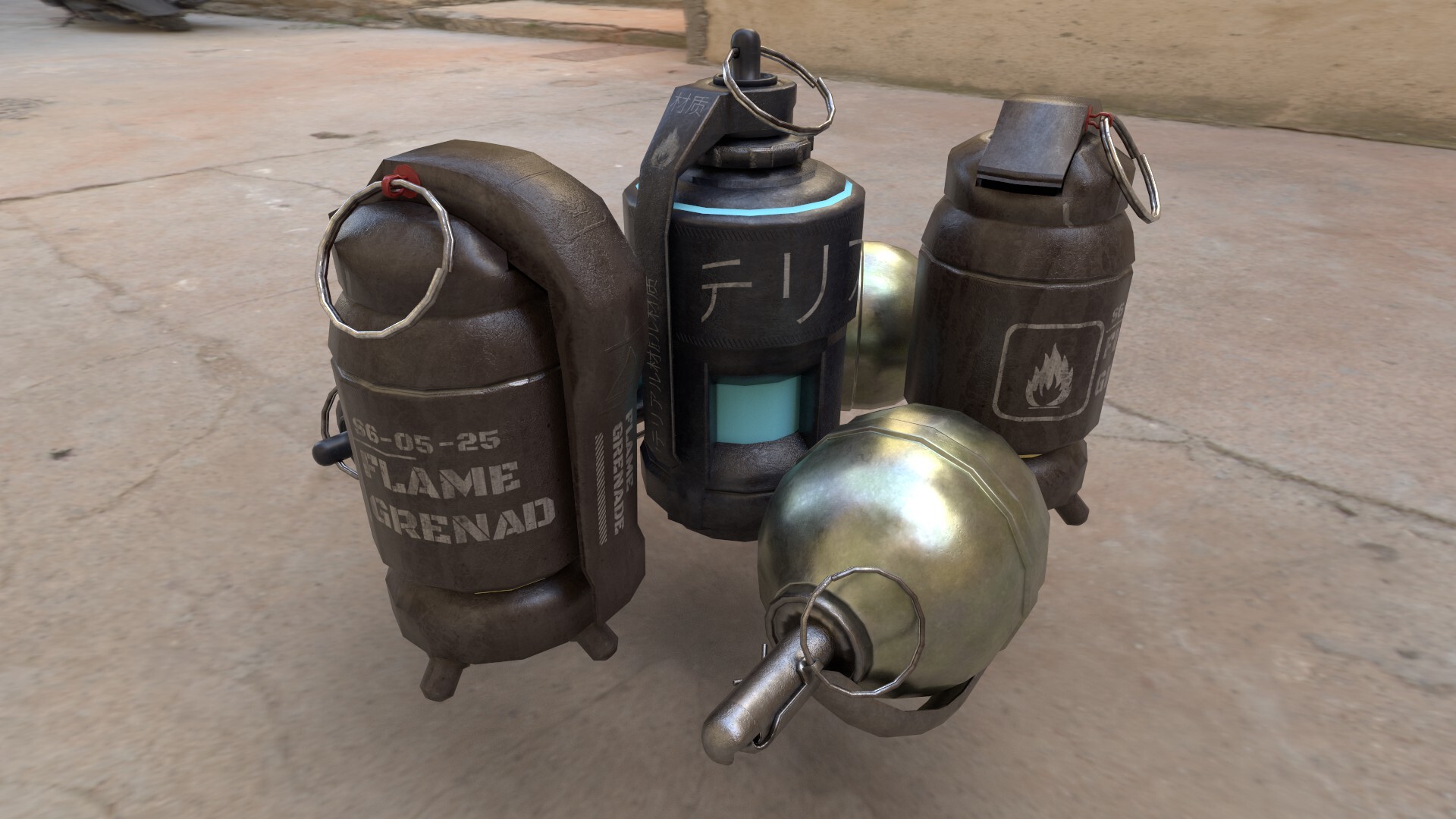 ArtStation - 3D TEXTURING GRENADE