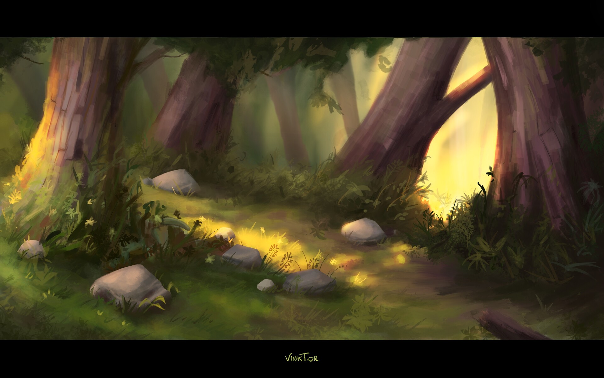 ArtStation - Forest: speedpainting