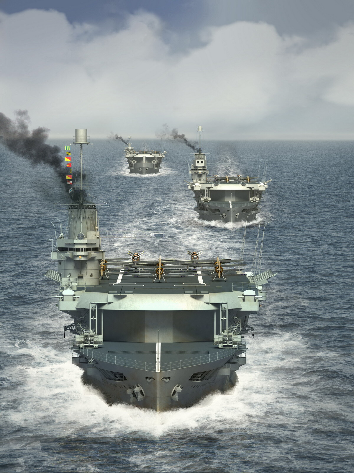 ArtStation - British aircraft carrier HMS Glorious