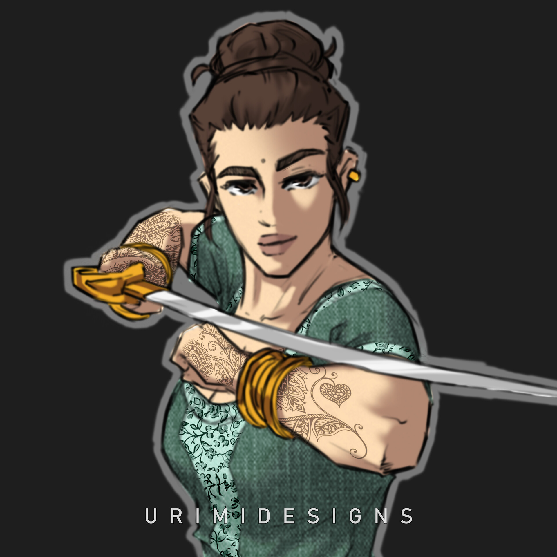 urimi designs - Indian punjabi woman with air manipulation powers ...