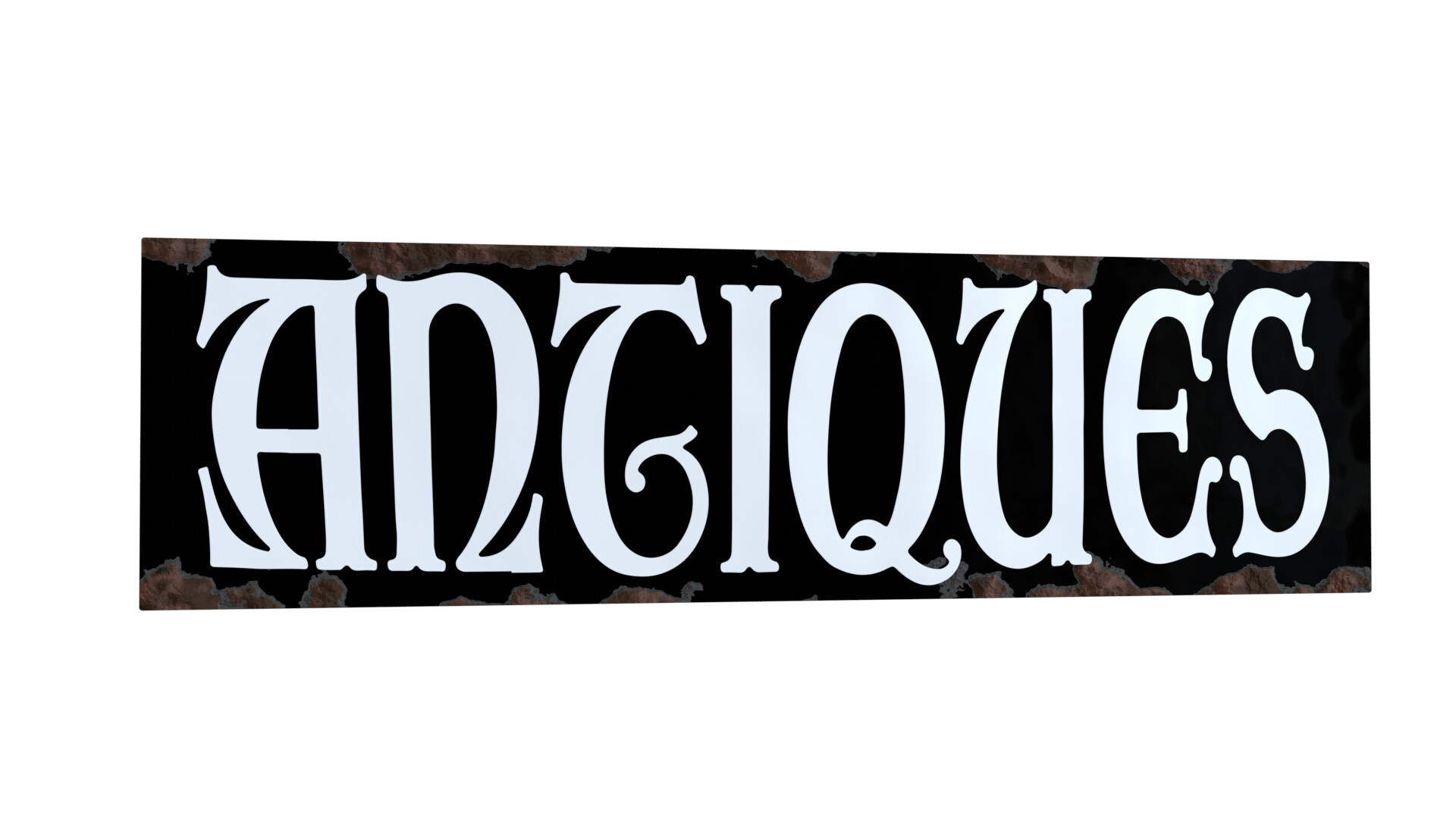 3D Drafting - Antique Antique Sign