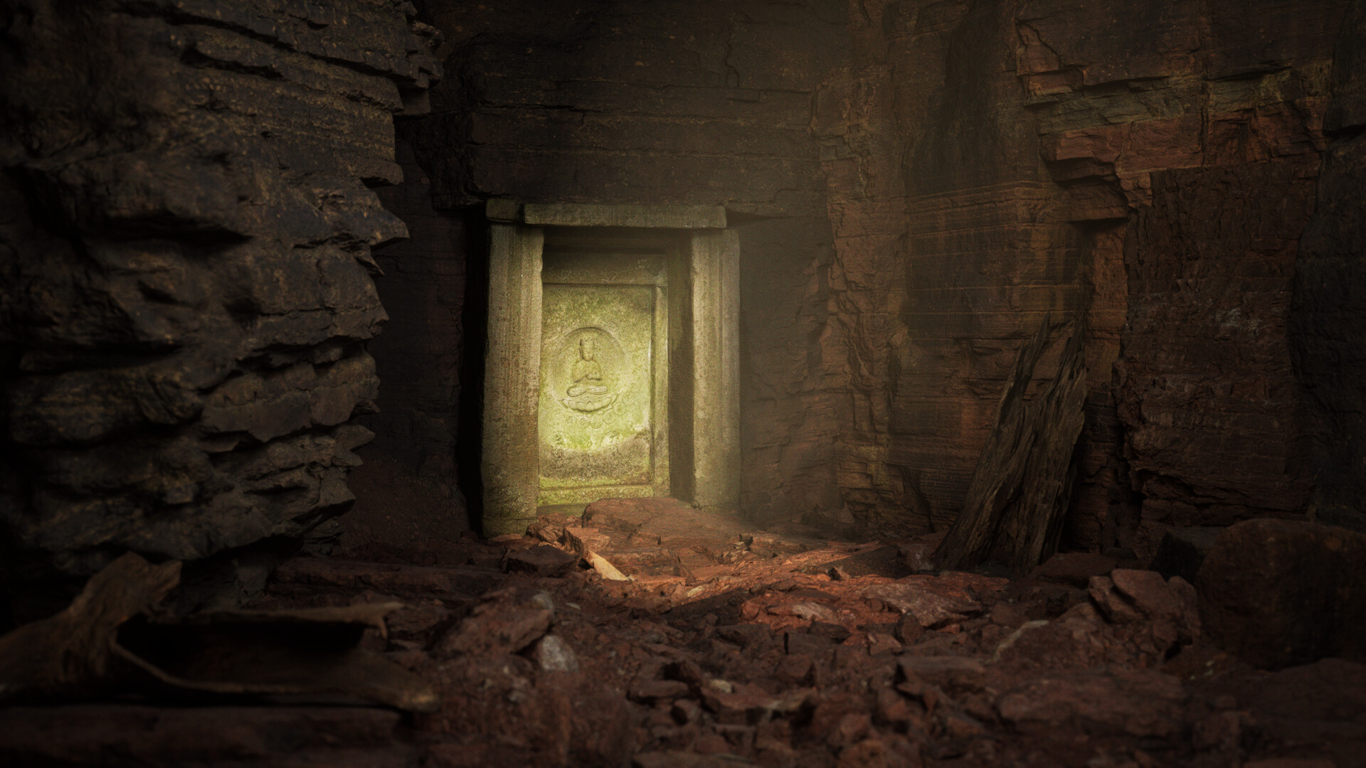 ArtStation - My first render in Unreal Engine (Cave)