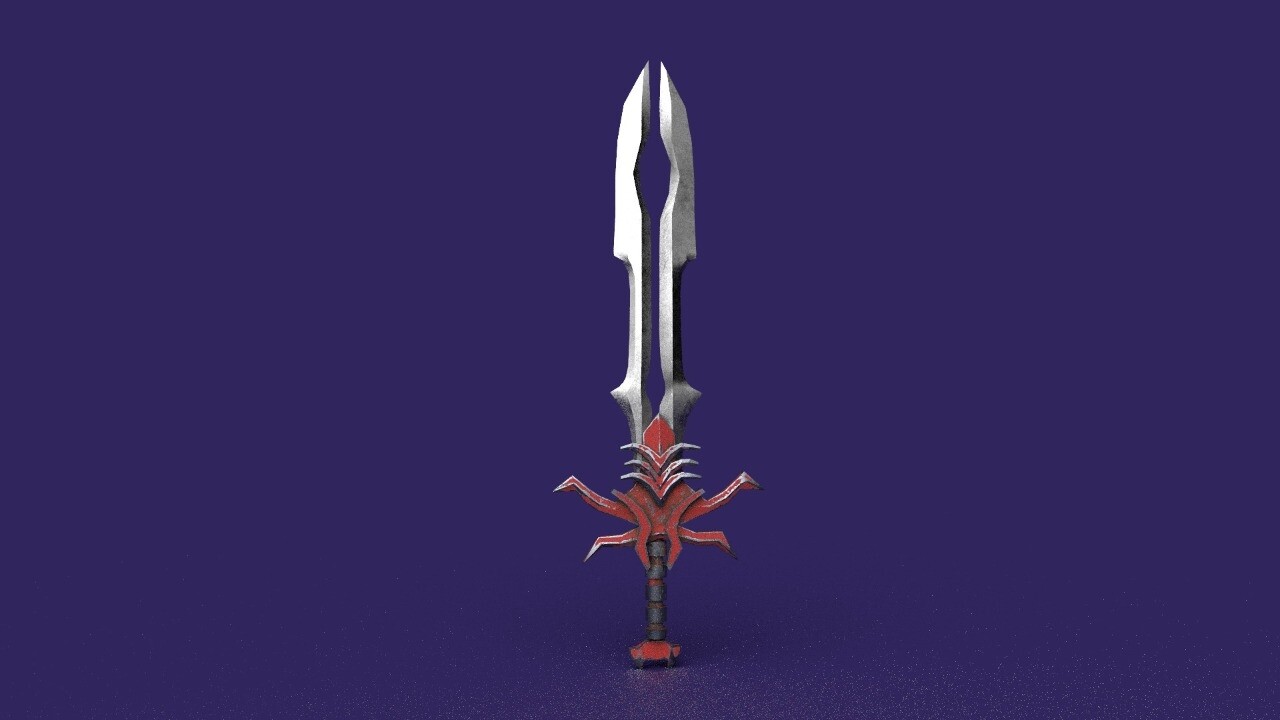 ArtStation - maya sword modeling