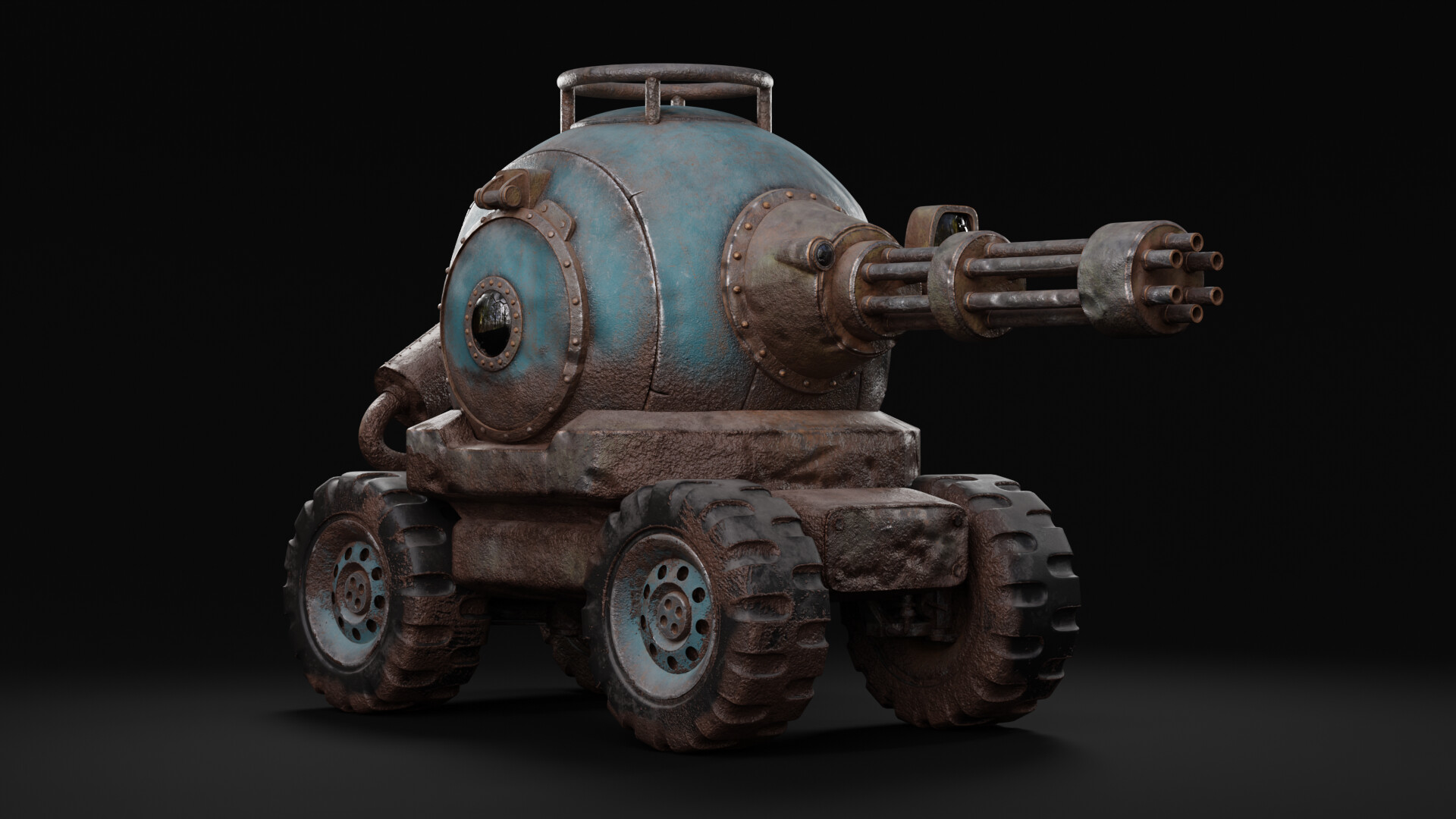 ArtStation - cartoon tank - LookDev
