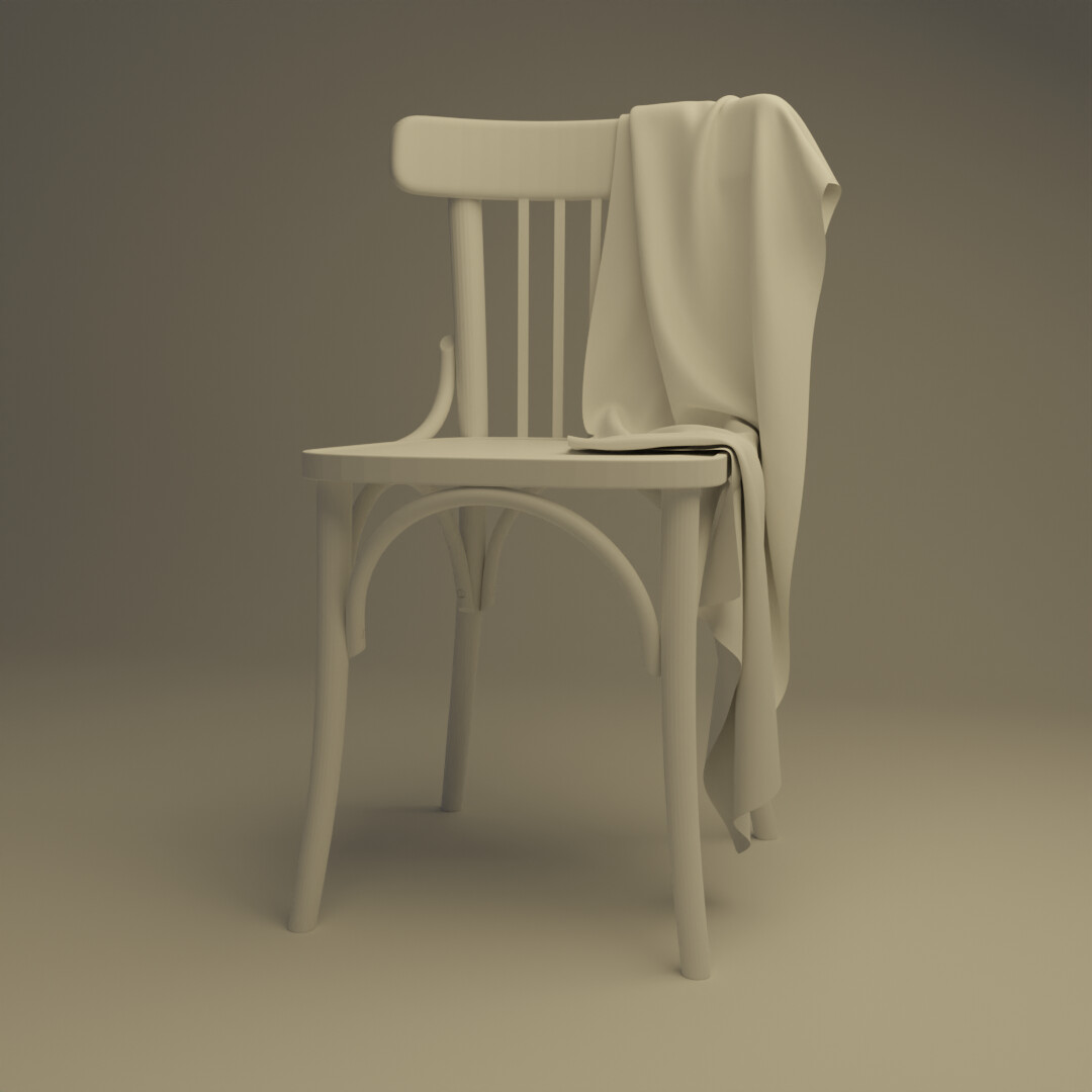 ArtStation - Vintage Chair - Phase 1 Modeling Finish