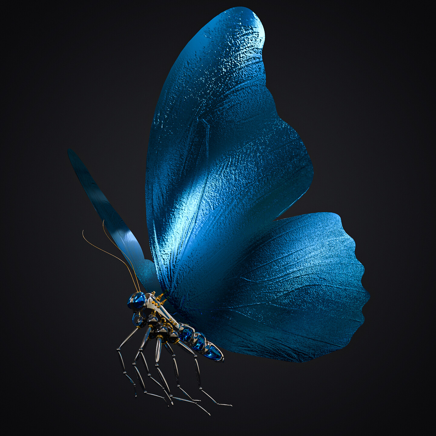 ArtStation - Blue butterfly