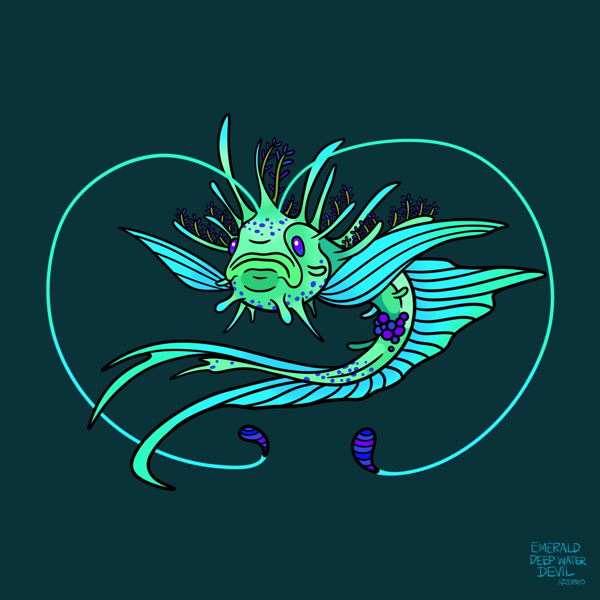 ArtStation - Emerald King Deep Water Devil