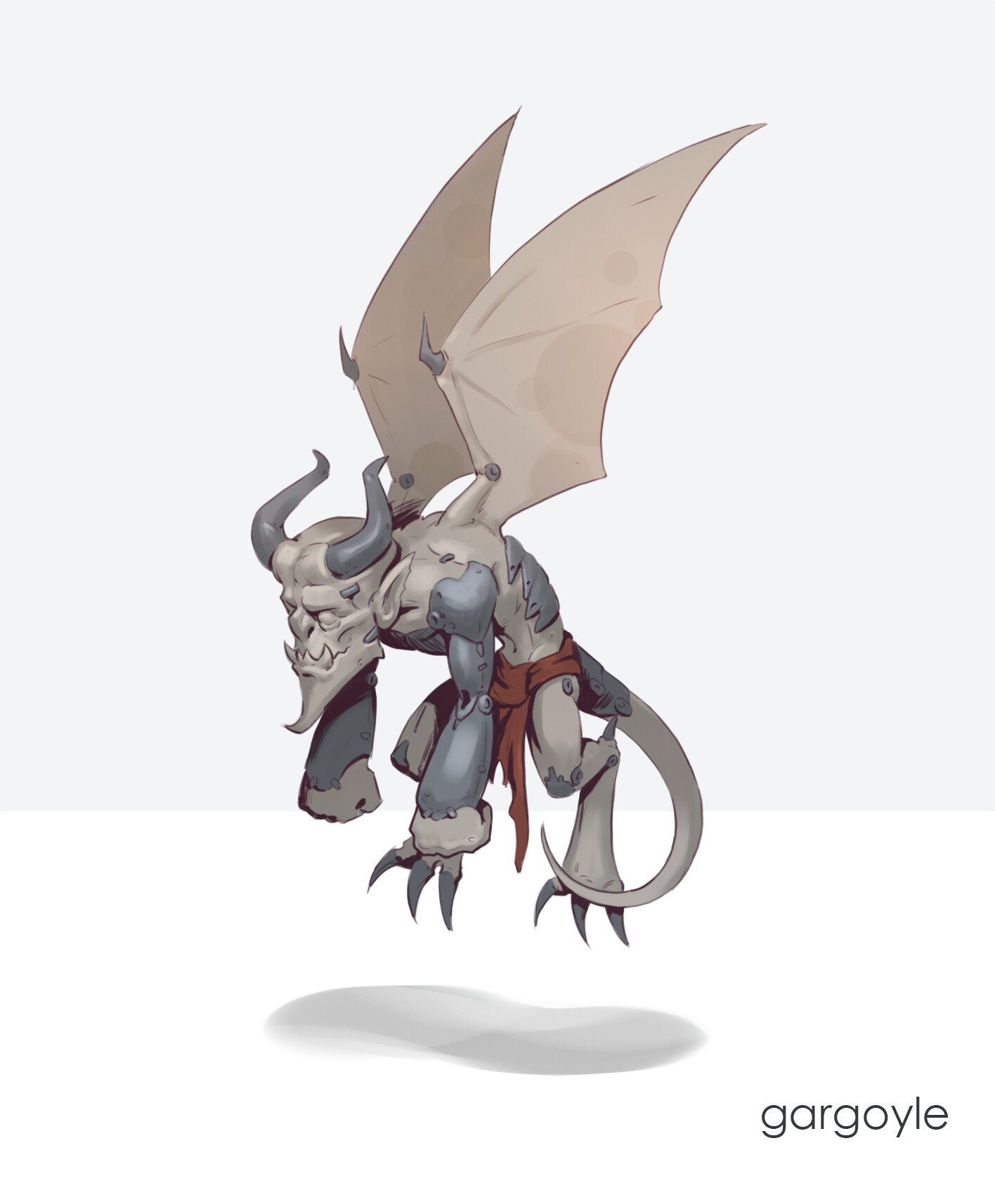 ArtStation - 1. Gargoyle. Inktober 2022