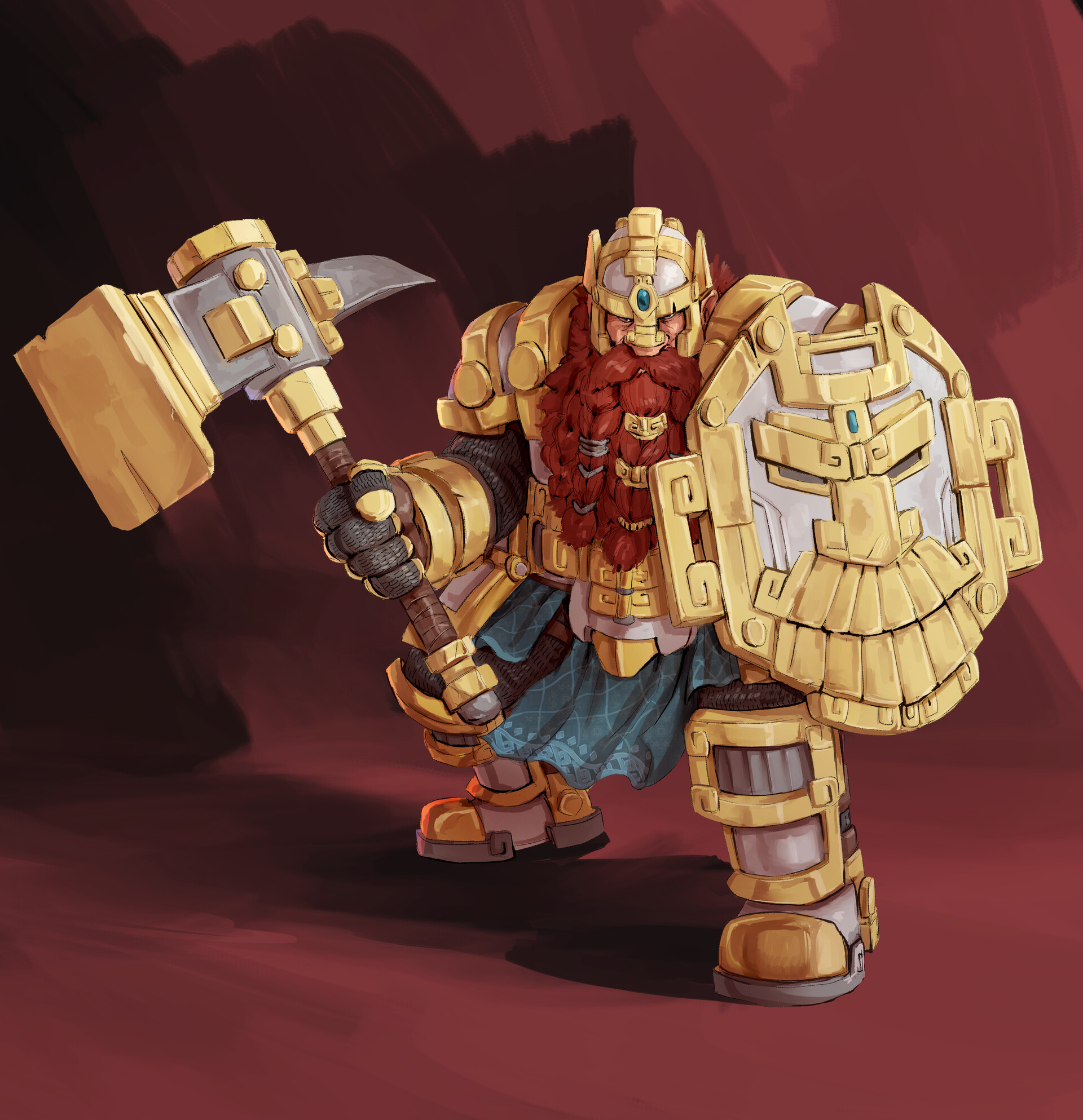 ArtStation - Dwarf Warrior