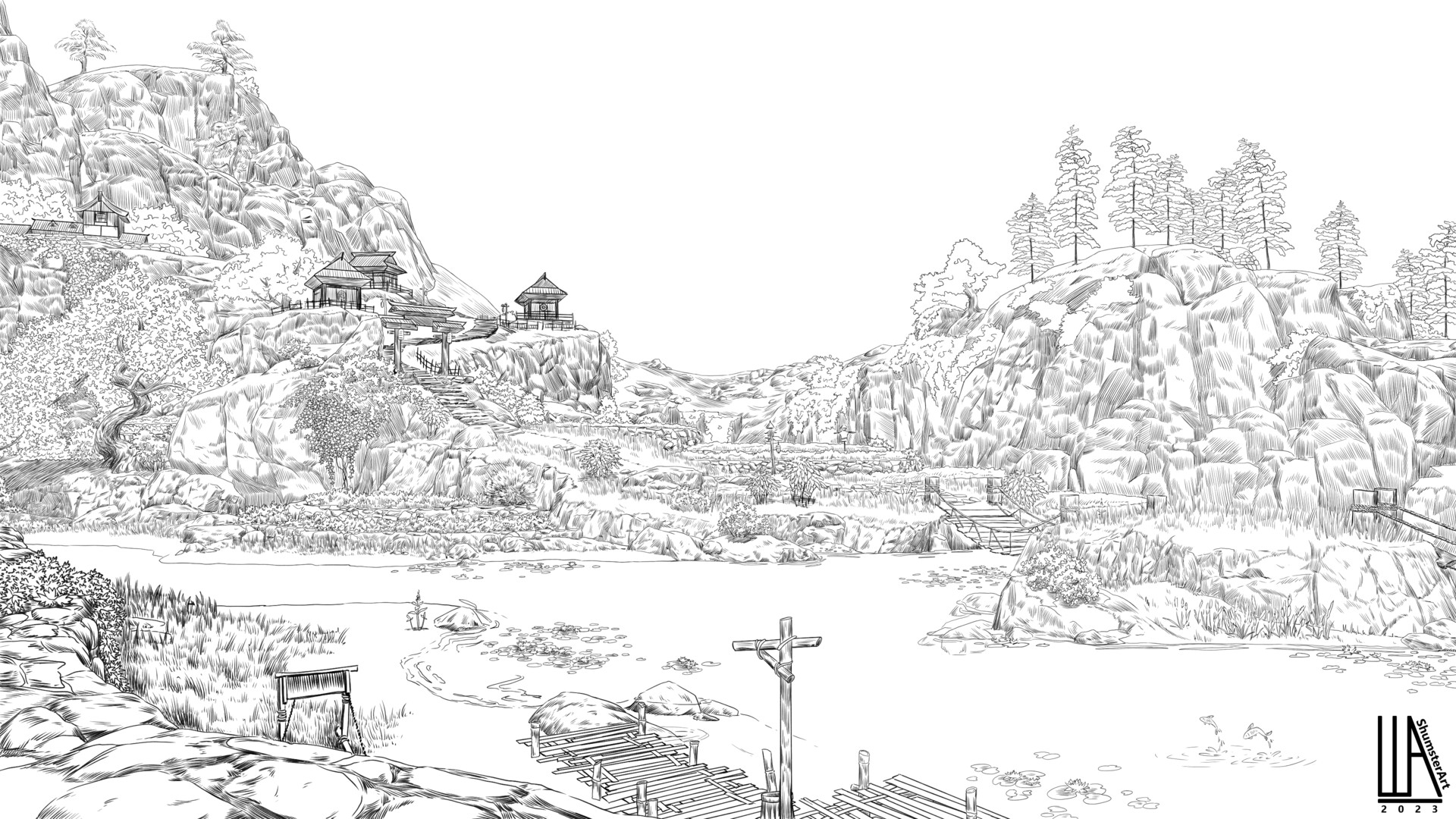 ArtStation - Qingce Village Genshin Impact