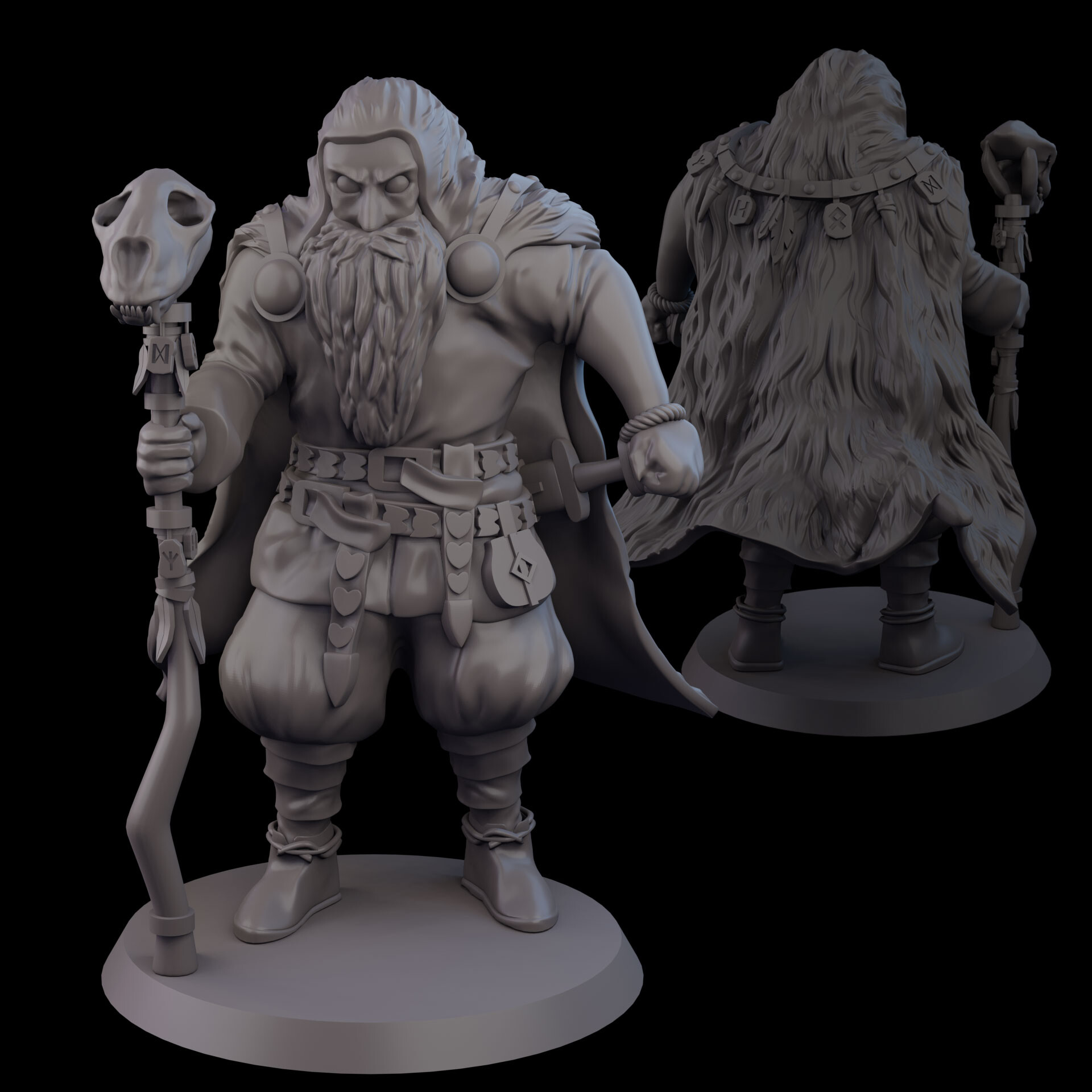 ArtStation - Tabletop figure of Old shaman