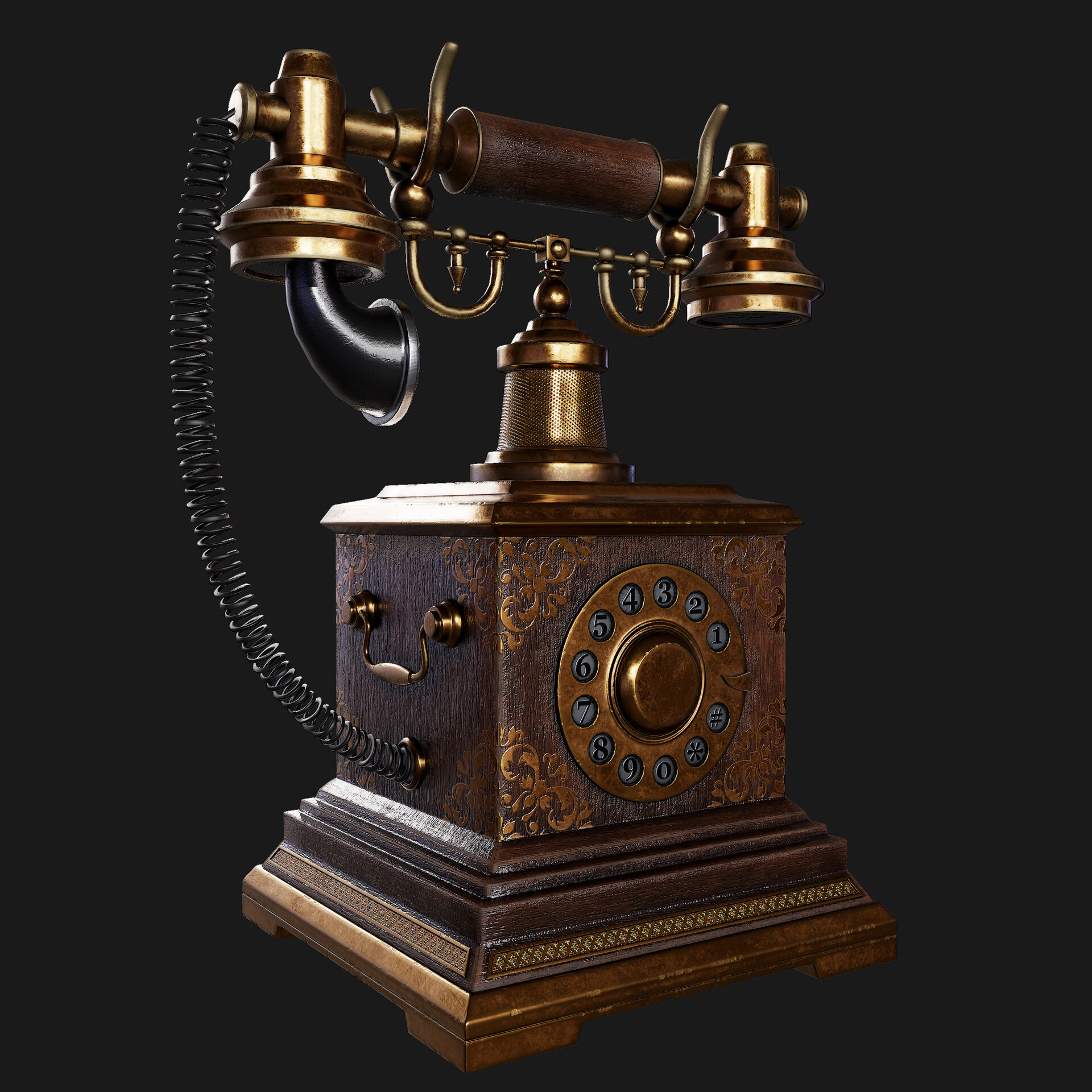 ArtStation - antique phone