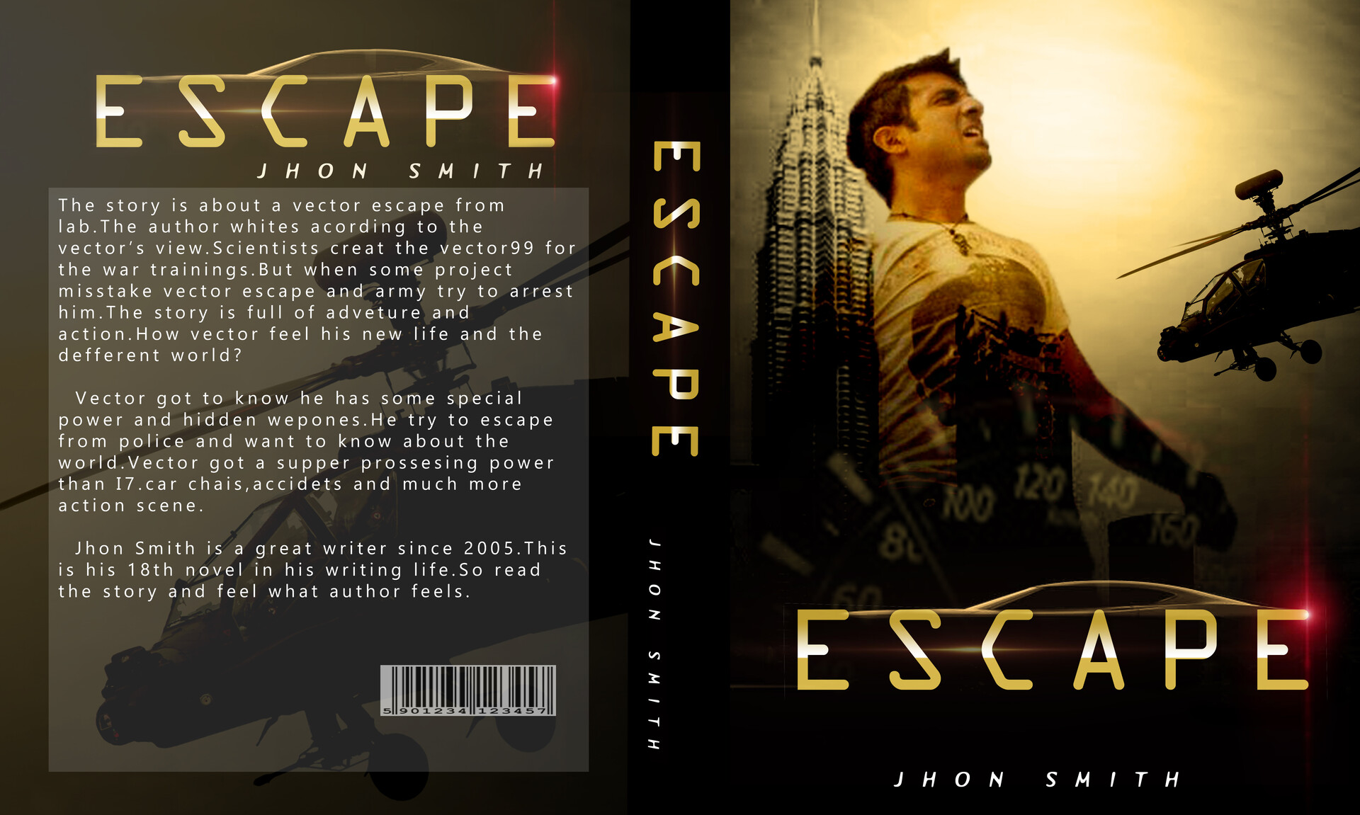 ArtStation - "Escape" Book Cover Design