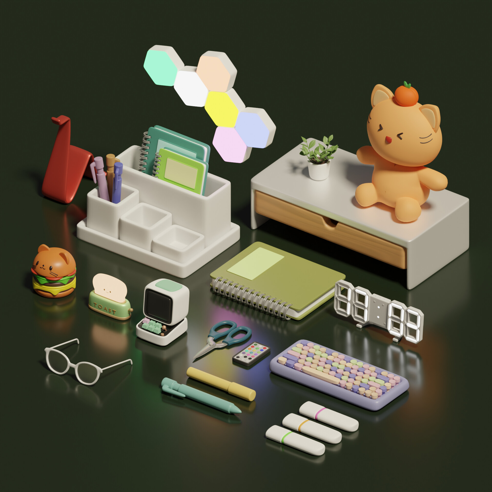 ArtStation - bedroom assets