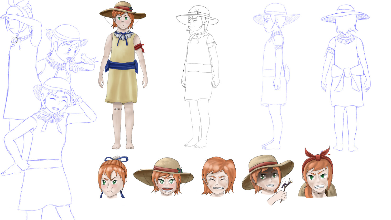 ArtStation - Character concept art - process