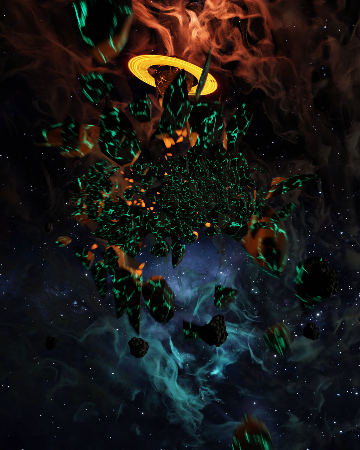 ArtStation - The Explosion Of Planet Crypton