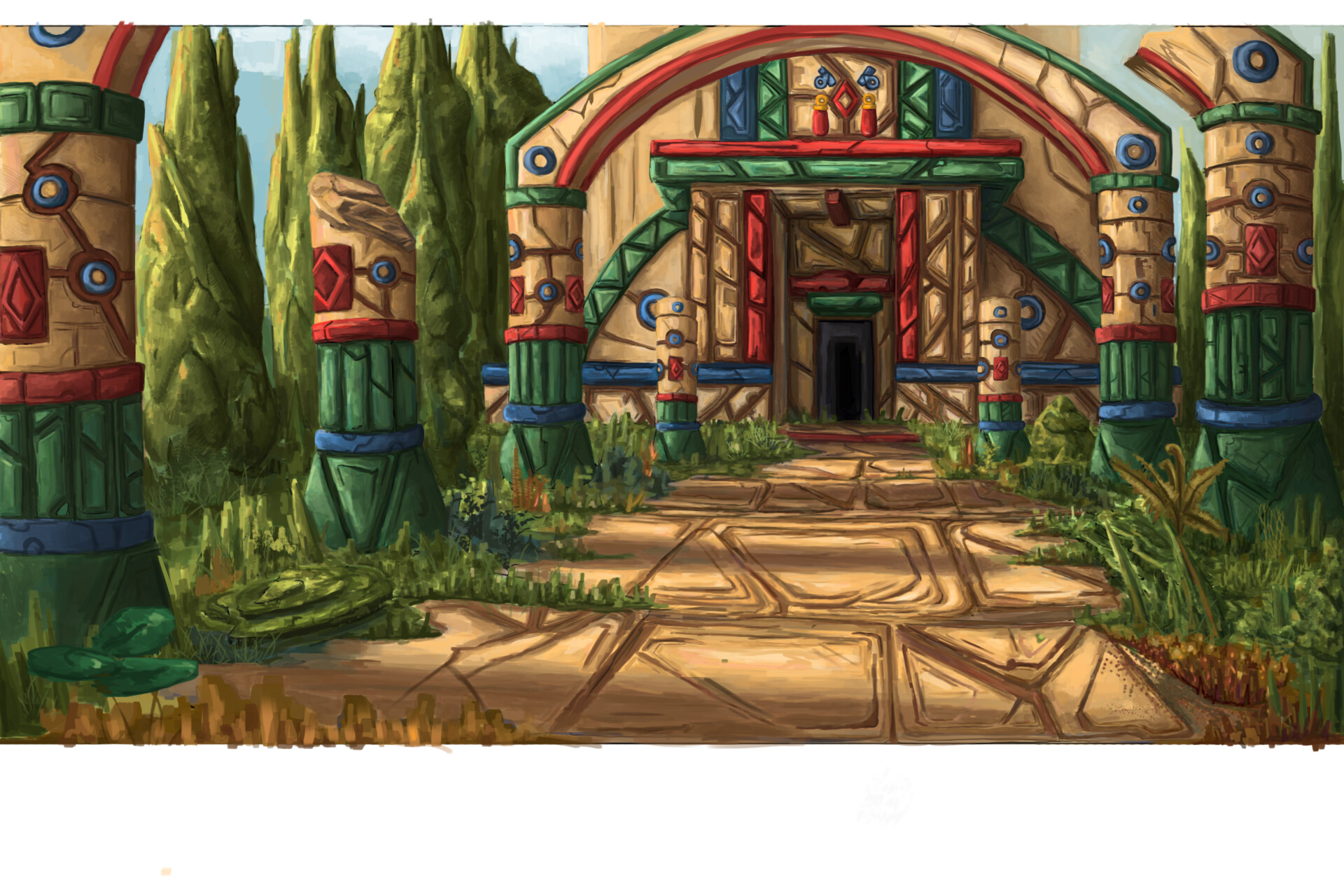 ArtStation - temple day