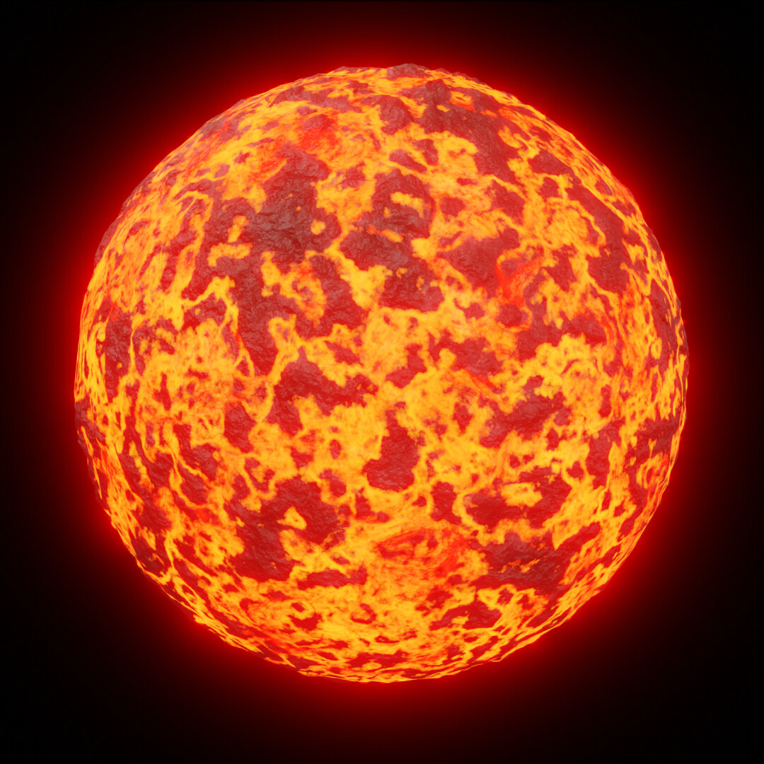 ArtStation - Rock and Lava Material - Blender