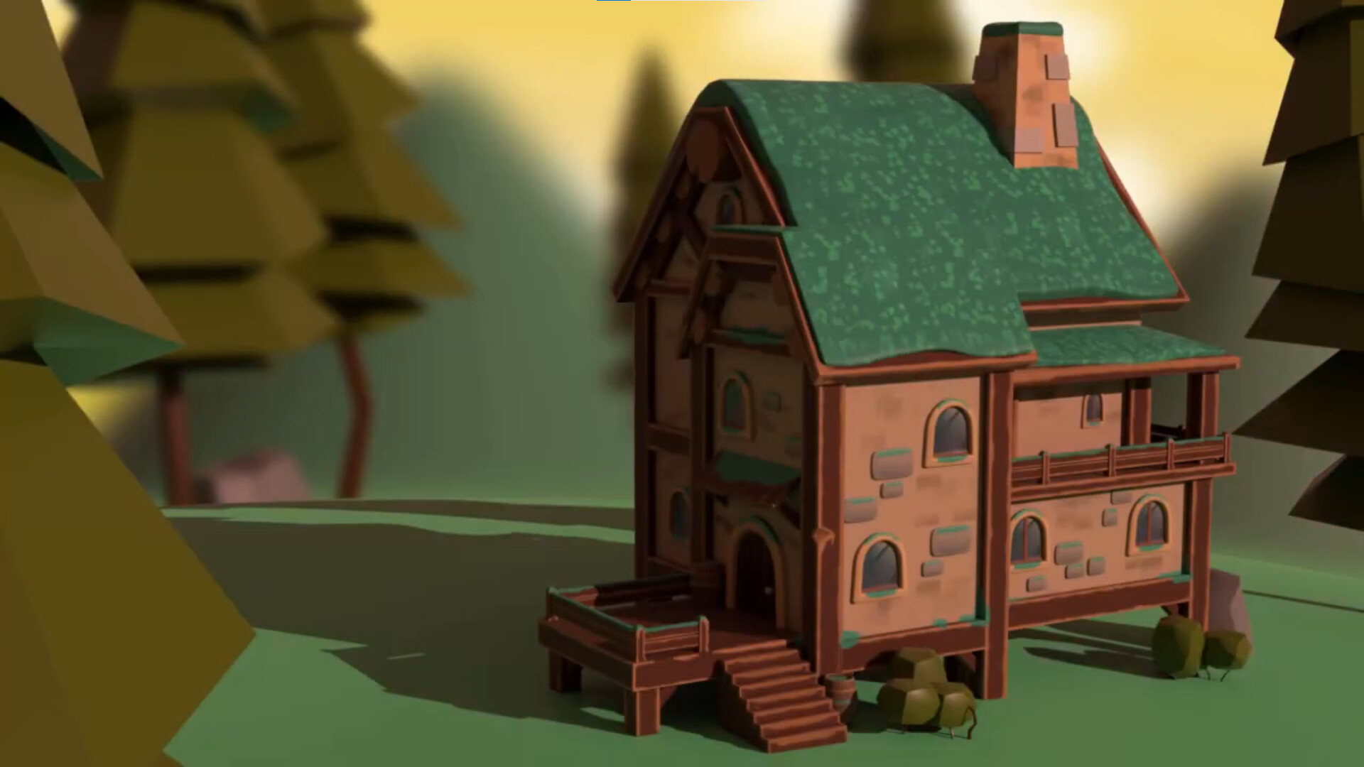 ArtStation - Stylized Cabin