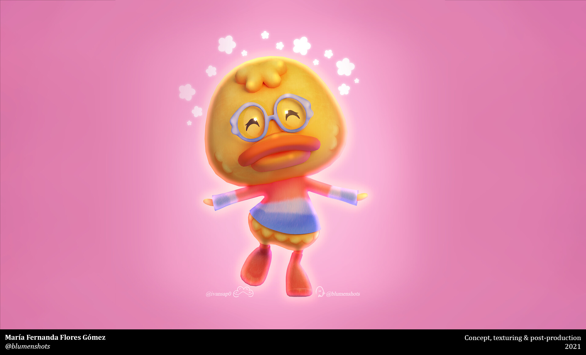 ArtStation - Animal Crossing inspired OC