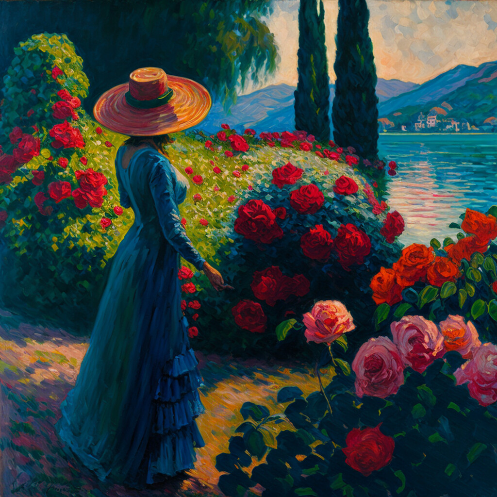 Rose Garden Painting