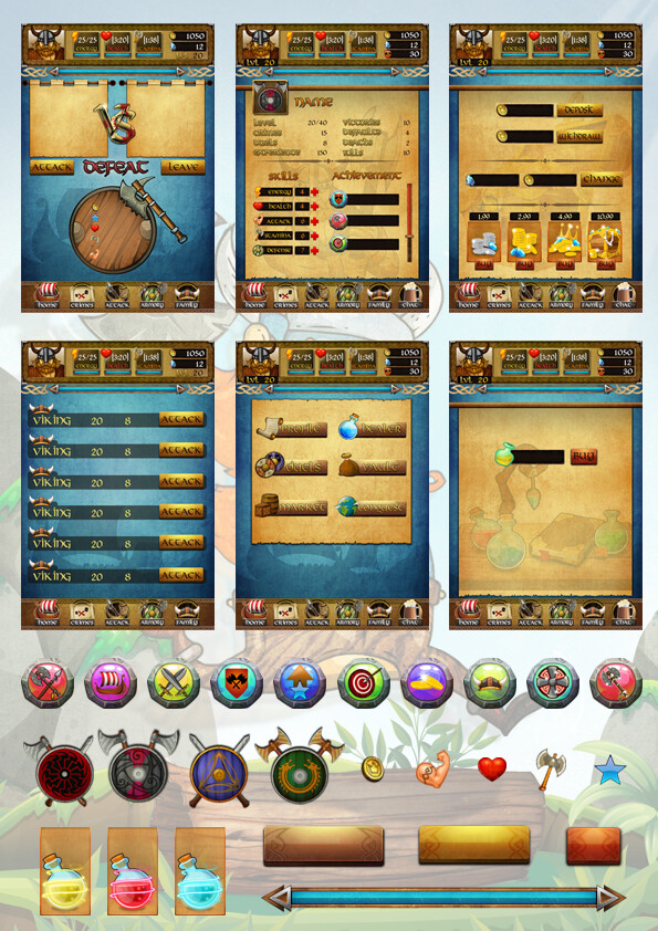 ArtStation - UI/UX game art