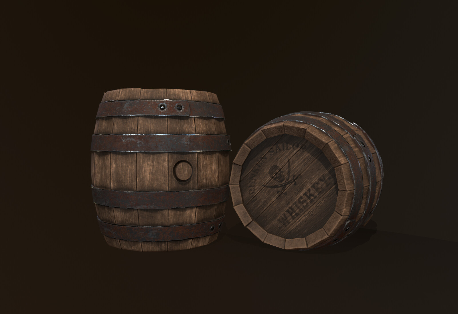 ArtStation - Whiskey Barrel